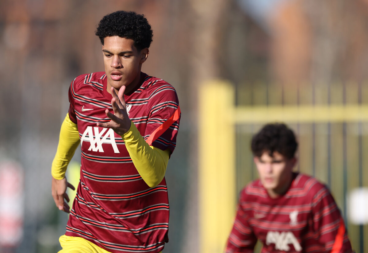 Liverpool signing agreed: Lucas Clarke reacts after joining from Man City