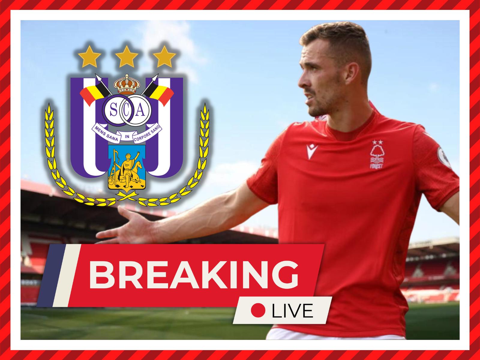 Nottingham Forest star Toffolo opens talks to join Anderlecht - Sources