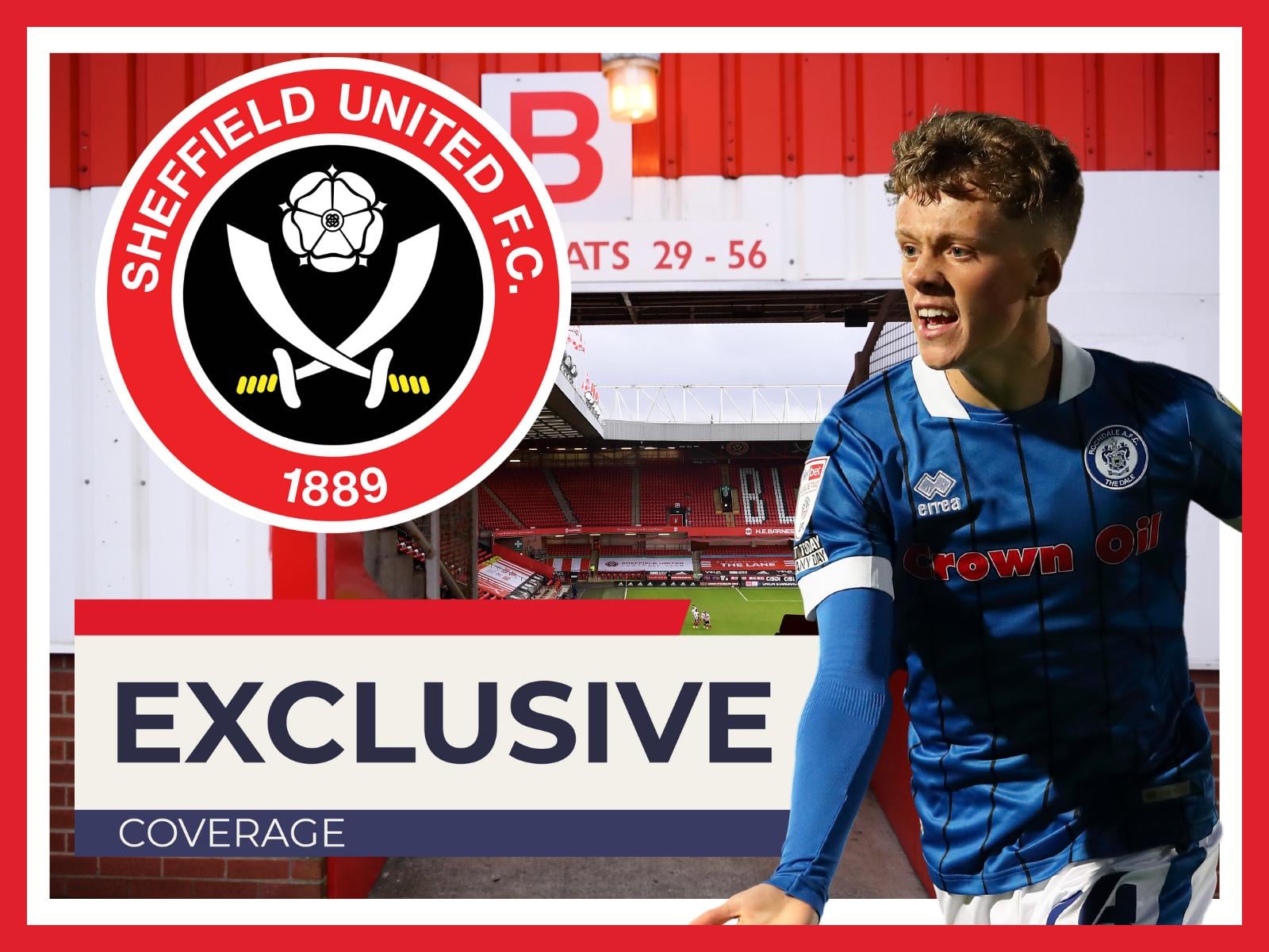 Sheffield United plot move for Rochdale star Ethan Brierley