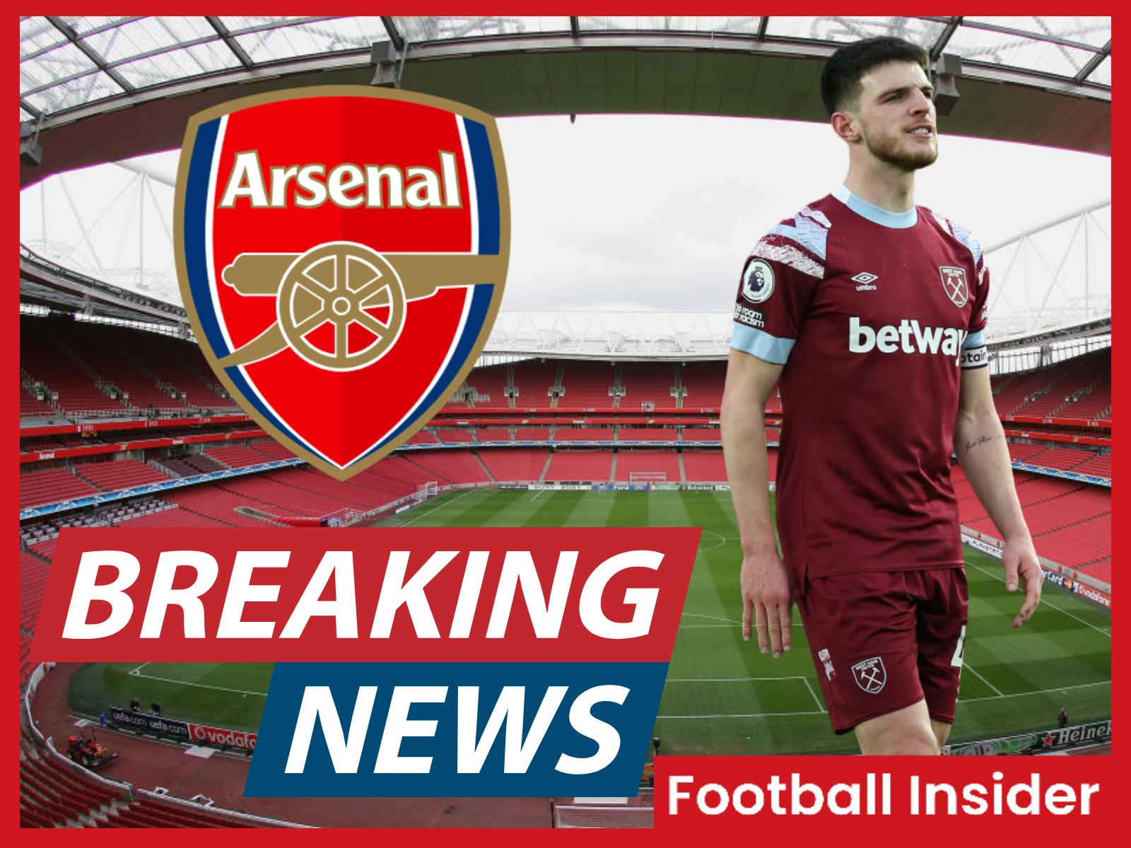 Arsenal ready to go head-to-head with rivals for £100m Declan Rice move