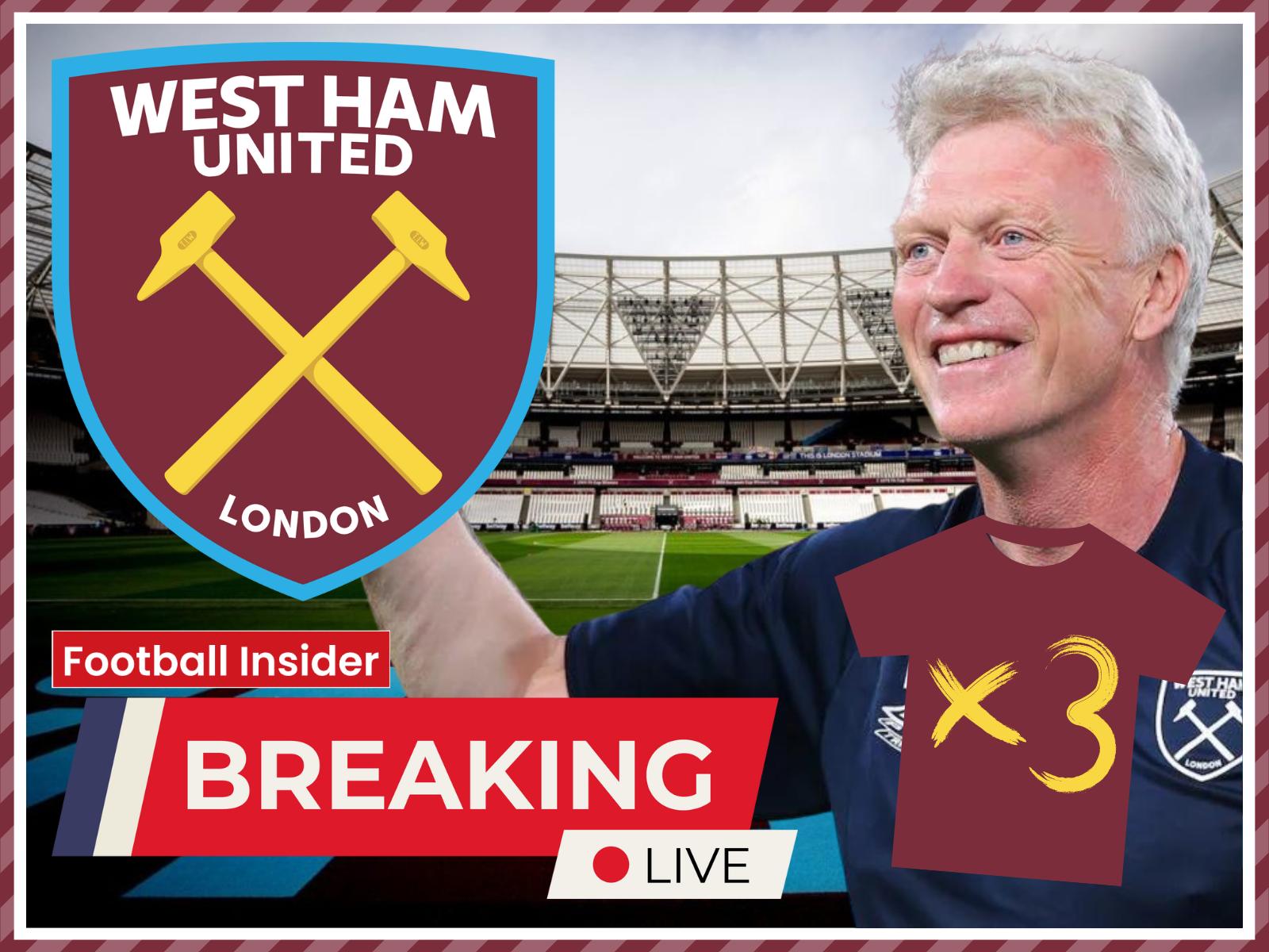 West Ham three-man signing plan revealed - sources
