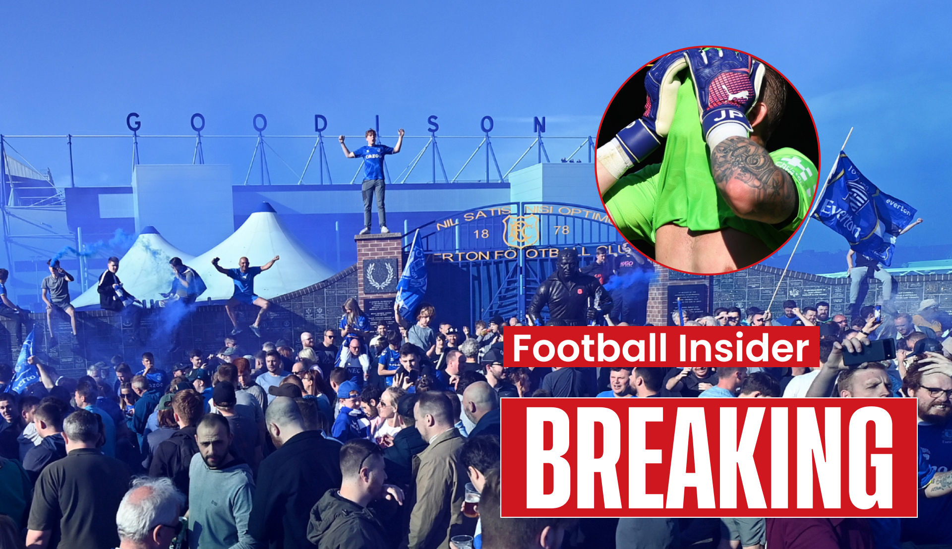 Everton fans did the same thing in unison as they watched Bournemouth's ...