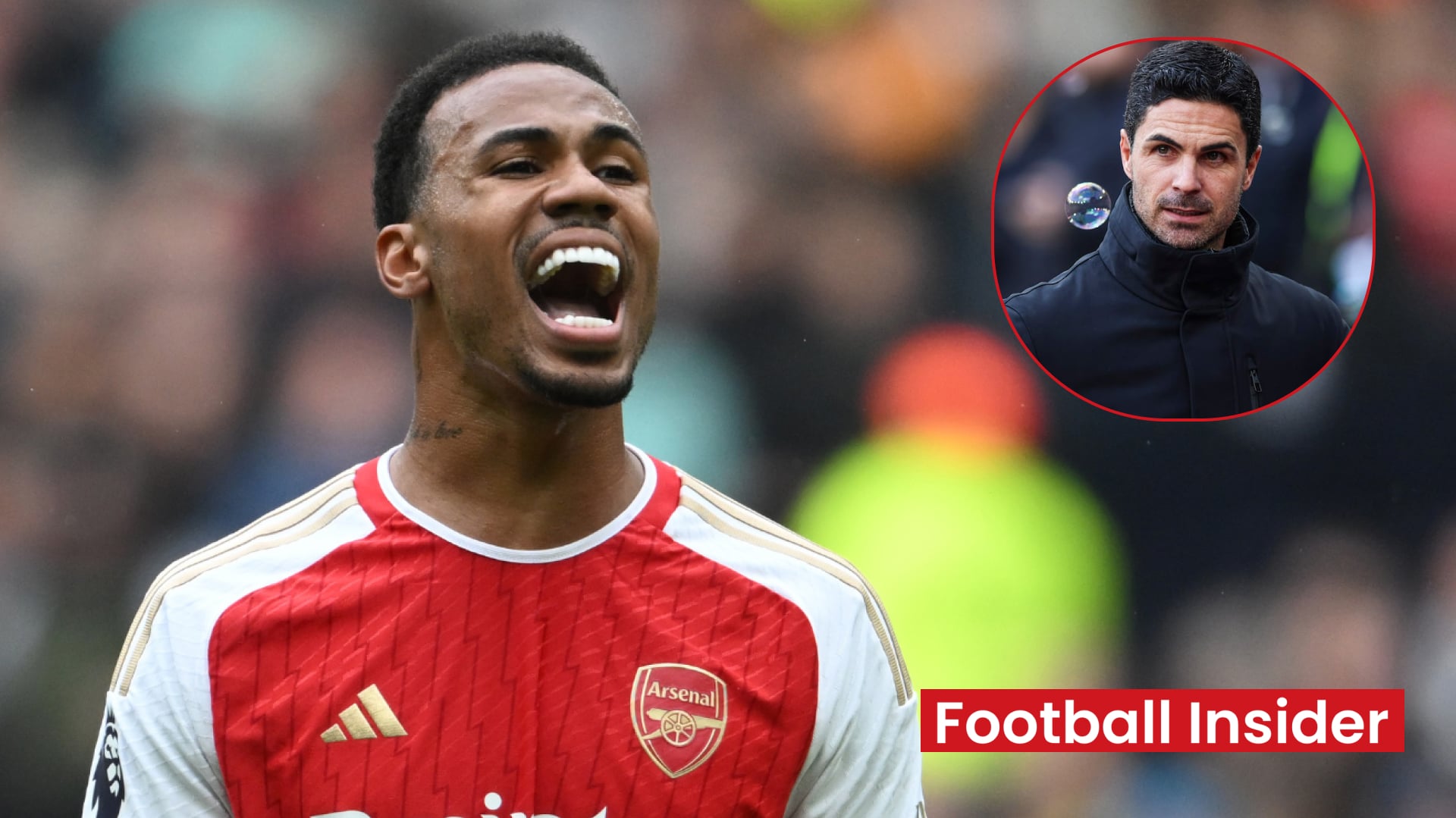 Gabriel sends Arsenal rival message after he was replaced vs Man United