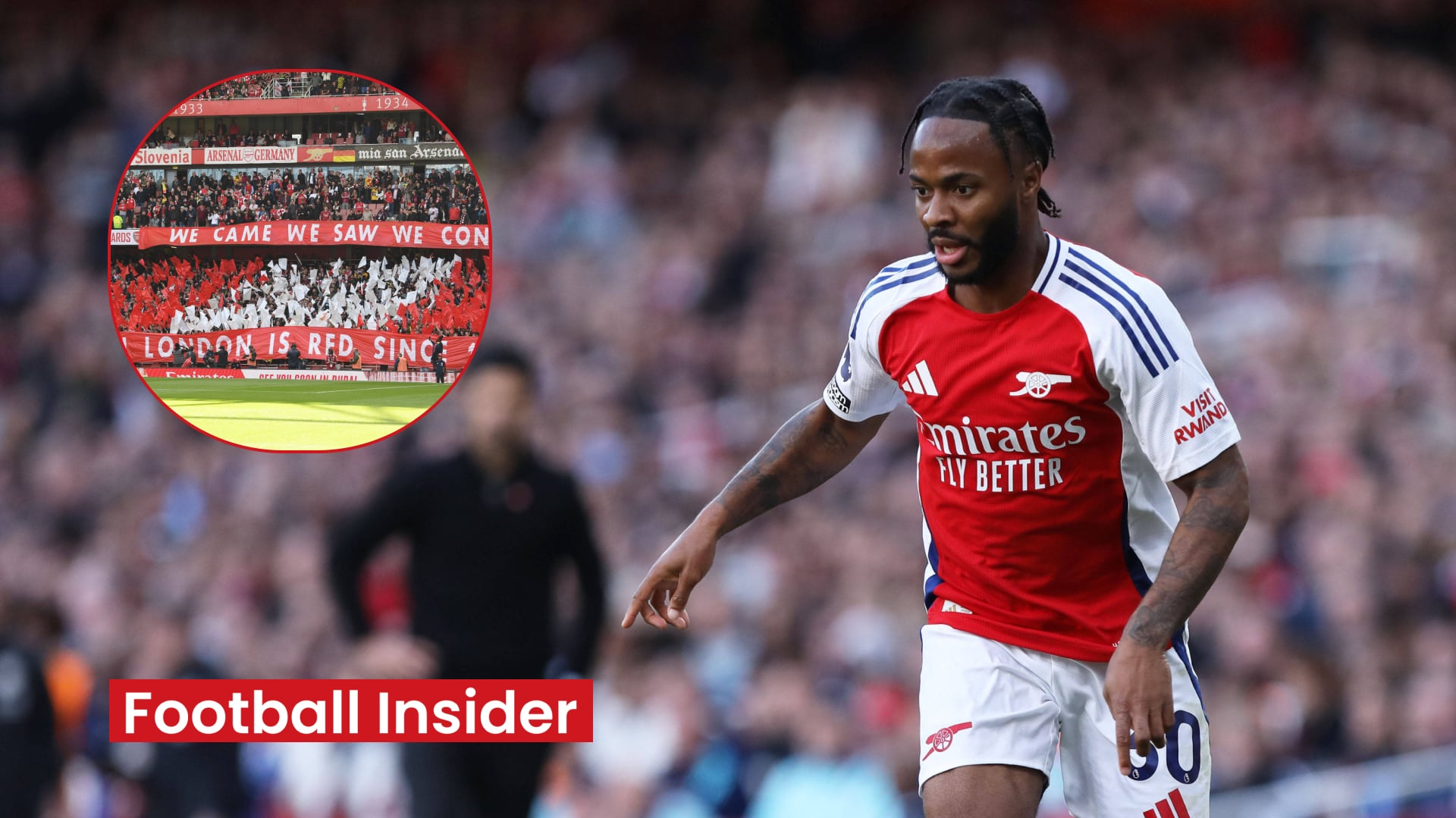 Raheem Sterling sends message to Arsenal teammate after latest development