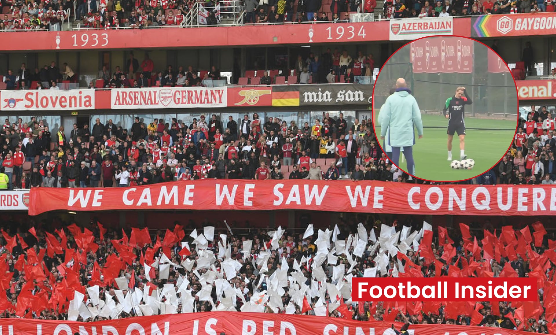 Arsenal fans thrilled by Sky footage that's emerged online