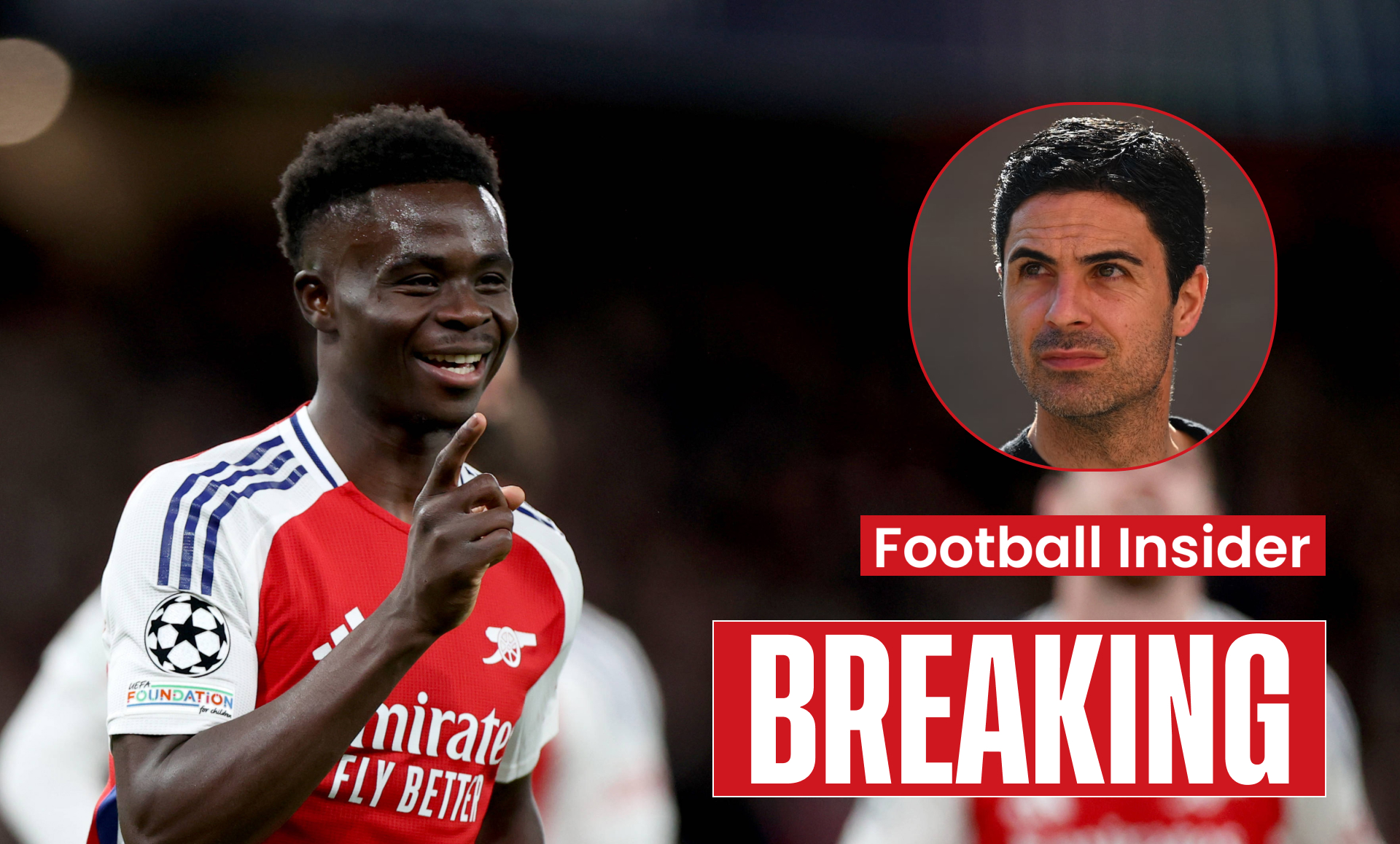 Bukayo Saka sends two-word message to Myles Lewis-Skelly after stunning update