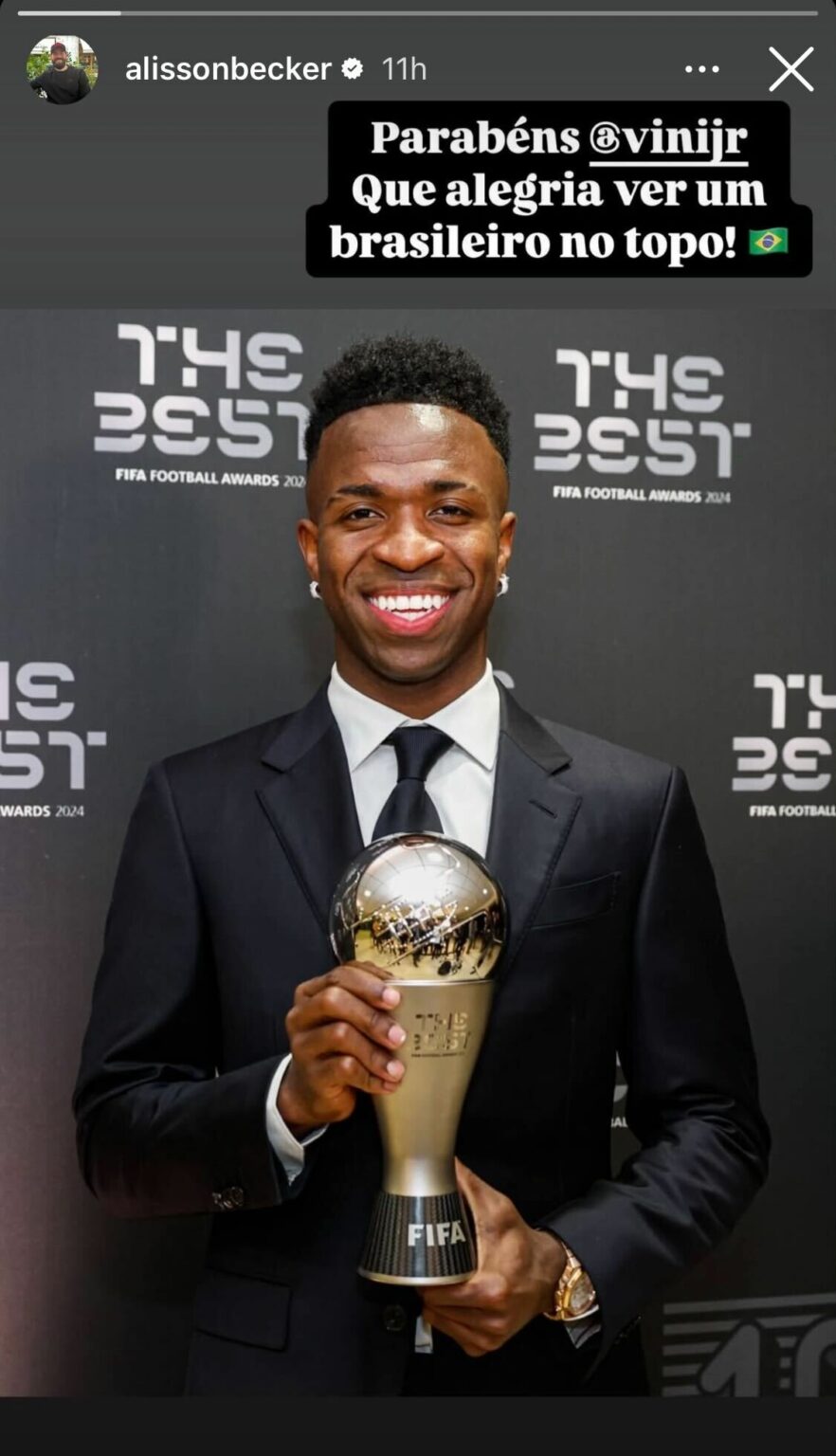 Liverpool ace Alisson Becker sends message to Vinicius Junior after bust-up