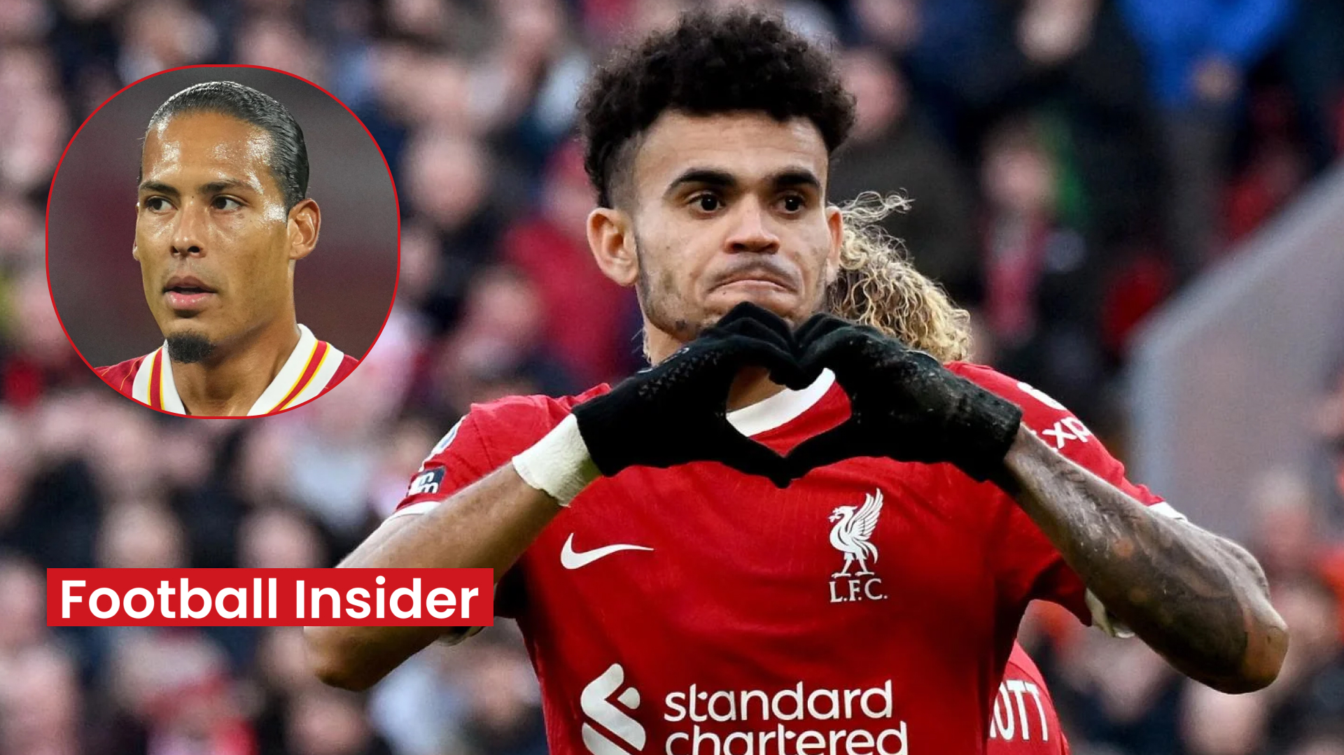 Virgil van Dijk reacts to new Luis Diaz message at Liverpool