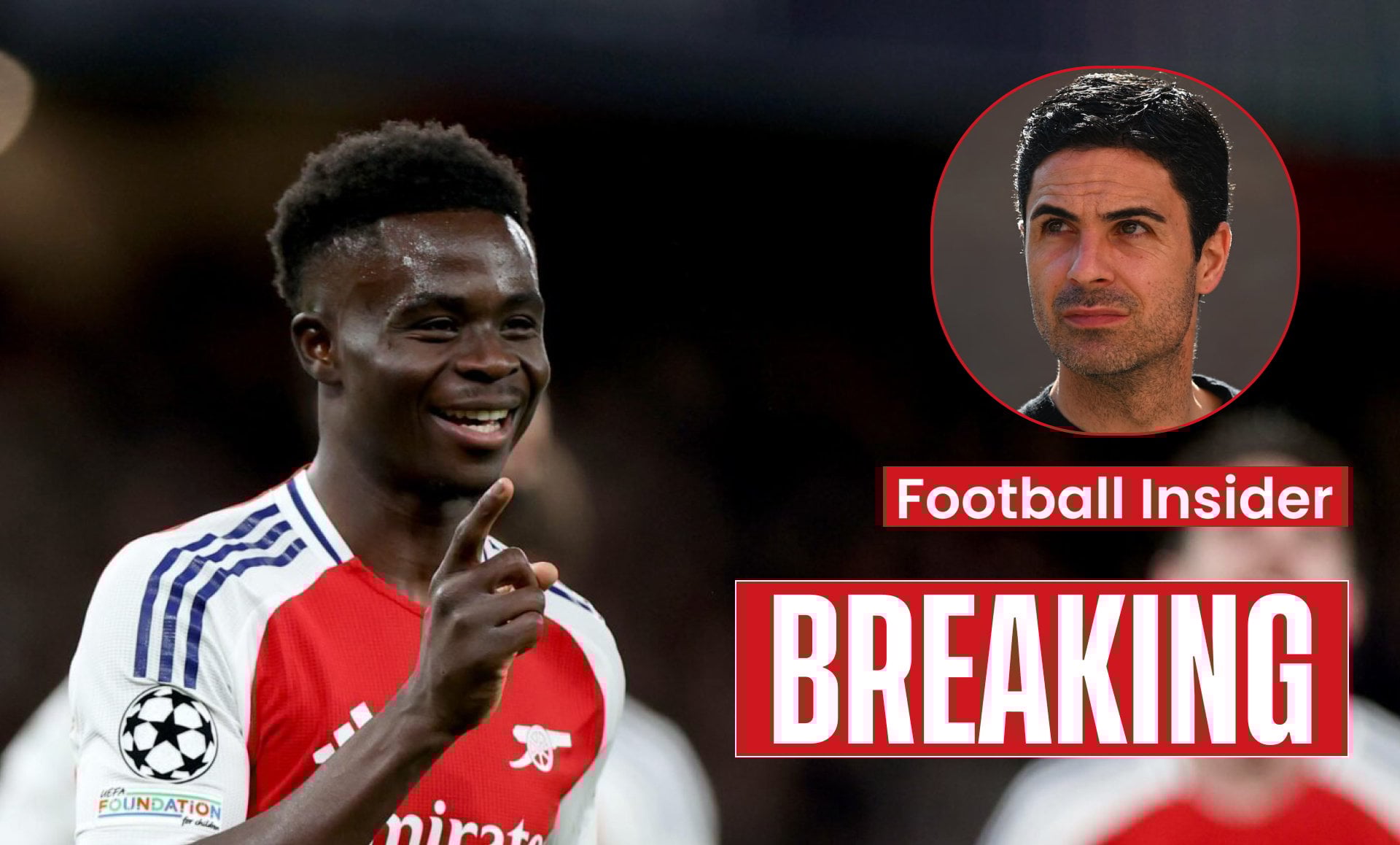 Bukayo Saka sends training update in new Arsenal message