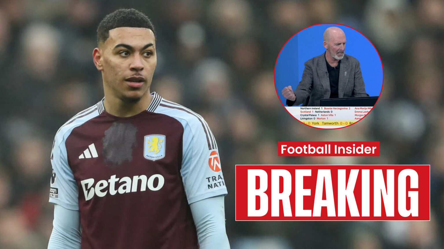 Mike Dean celebrates as VAR rule out Rogers goal for Aston Villa at ...