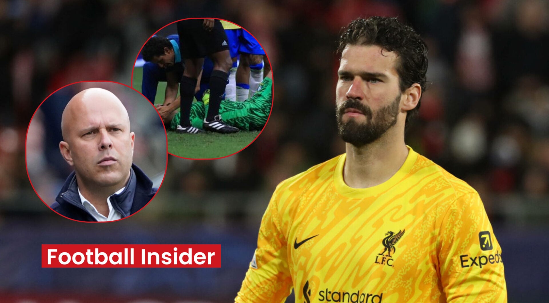 Alisson sends injury update to Liverpool fans as he's forced to leave ...