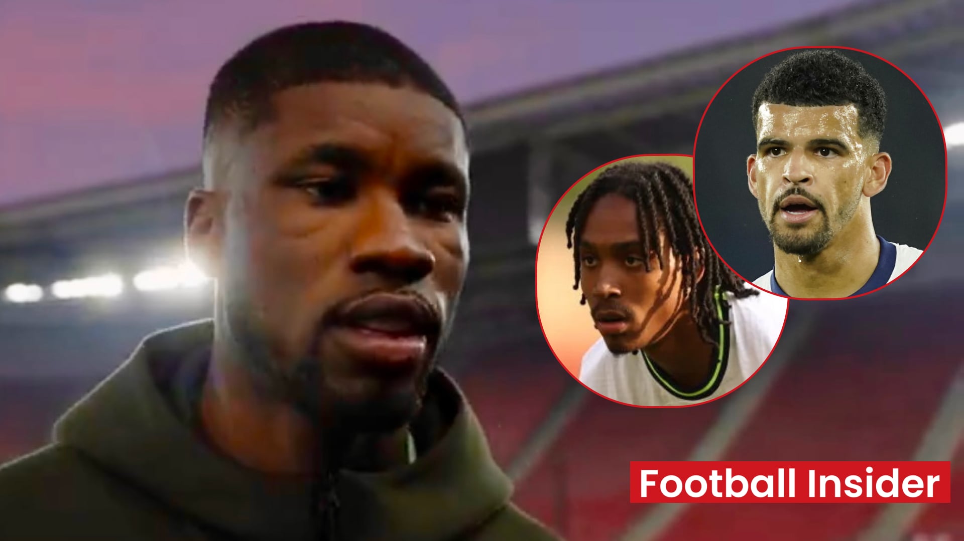 Djed Spence and Dominic Solanke react to Kevin Danso's Tottenham confession