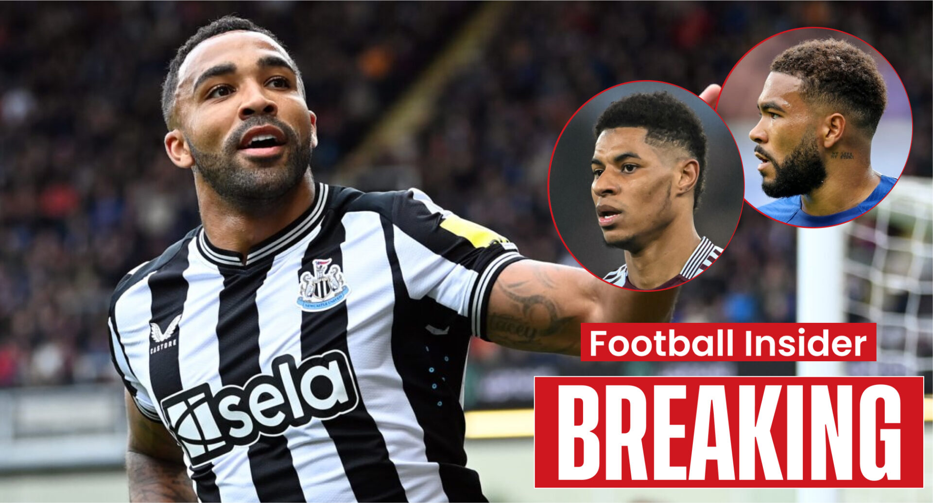 Marcus Rashford and Reece James react to Newcastle message from Callum ...