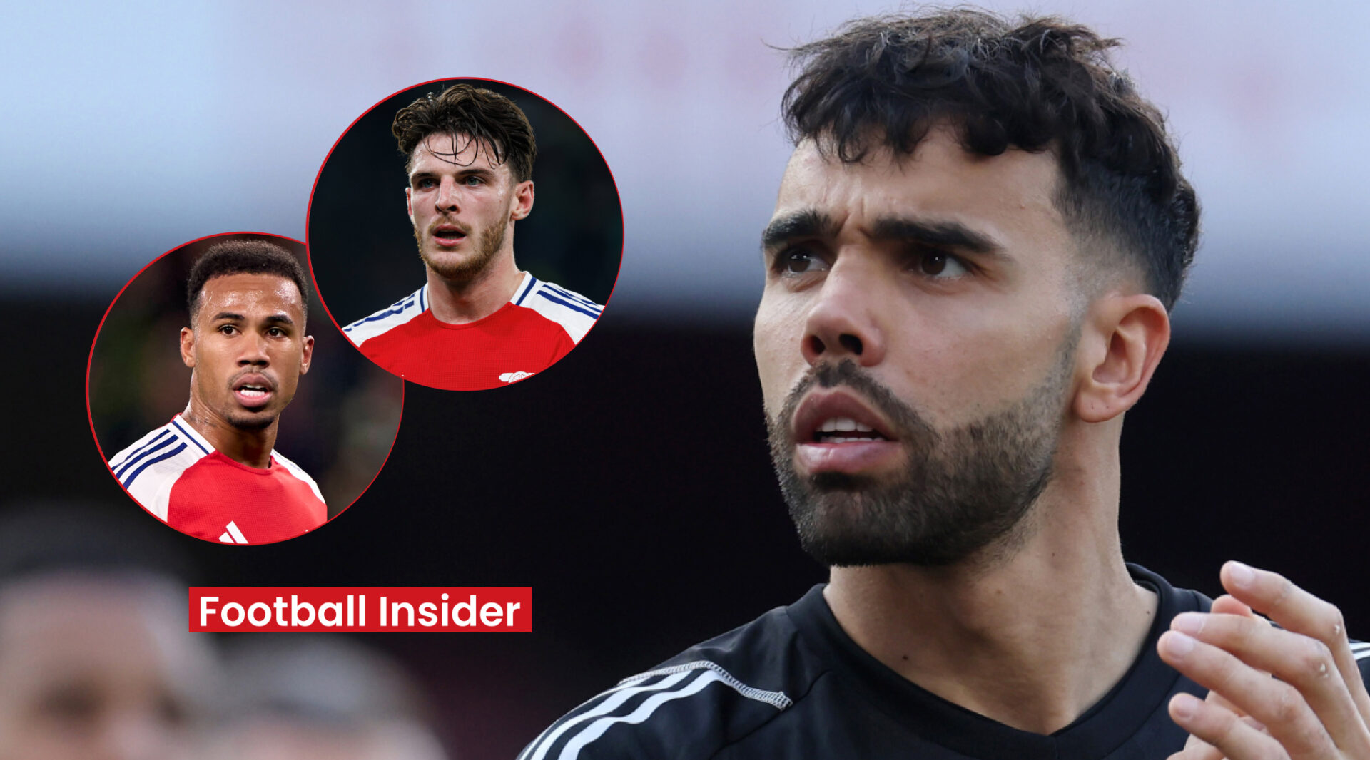 Declan Rice and Gabriel Magalhaes react to David Raya announcement at Arsenal