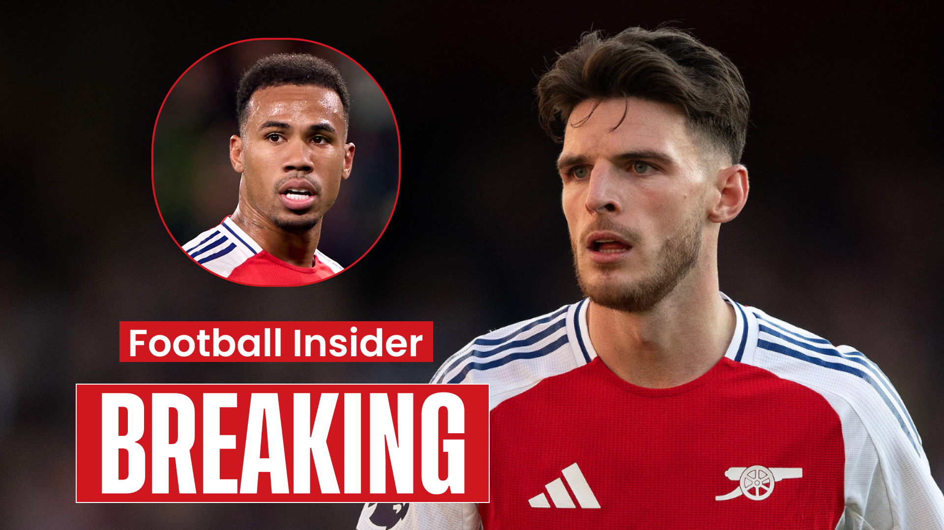 Gabriel posts 'unbelievable' live Declan Rice footage from Arsenal dressing room