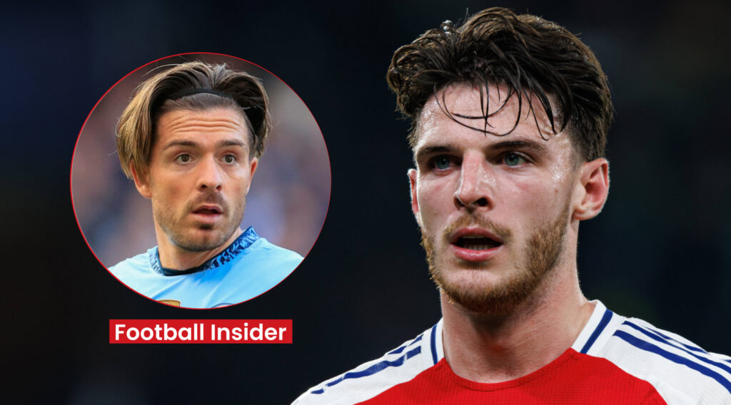 Jack Grealish sends message to Declan Rice after Arsenal demolish Real ...