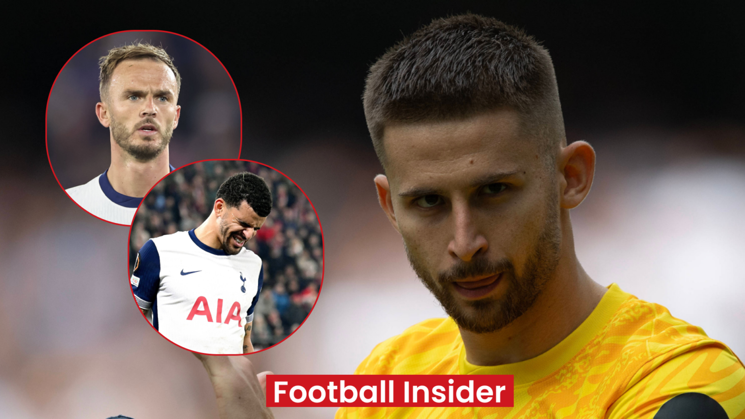 Maddison and Solanke react to Vicario's message after Tottenham ...