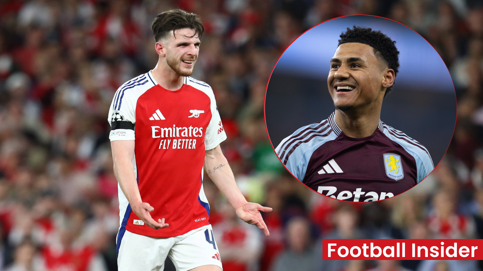 Ollie Watkins responds to Declan Rice Arsenal message