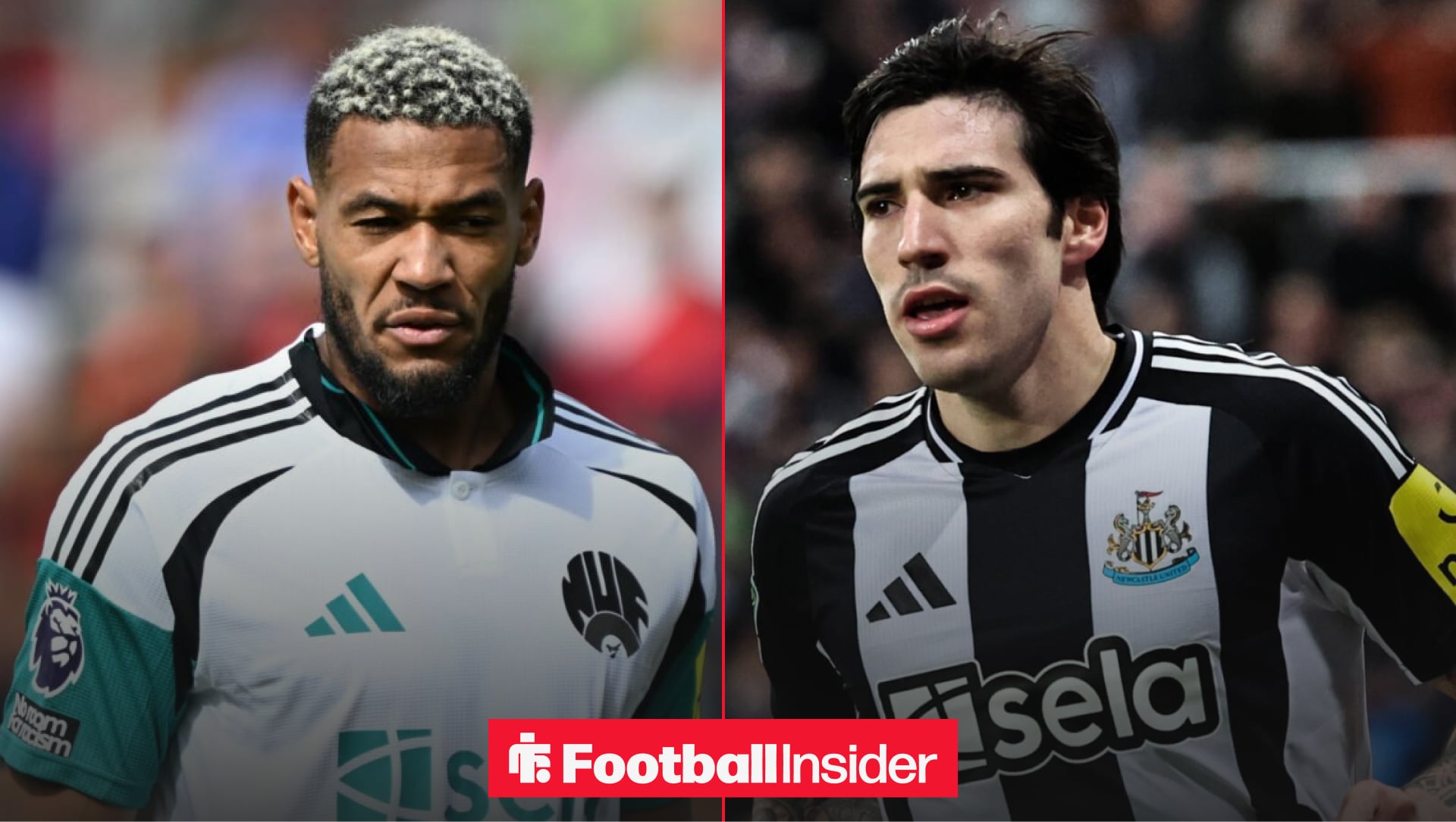 Joelinton and Jacob Murphy react to Newcastle's Sandro Tonali announcement