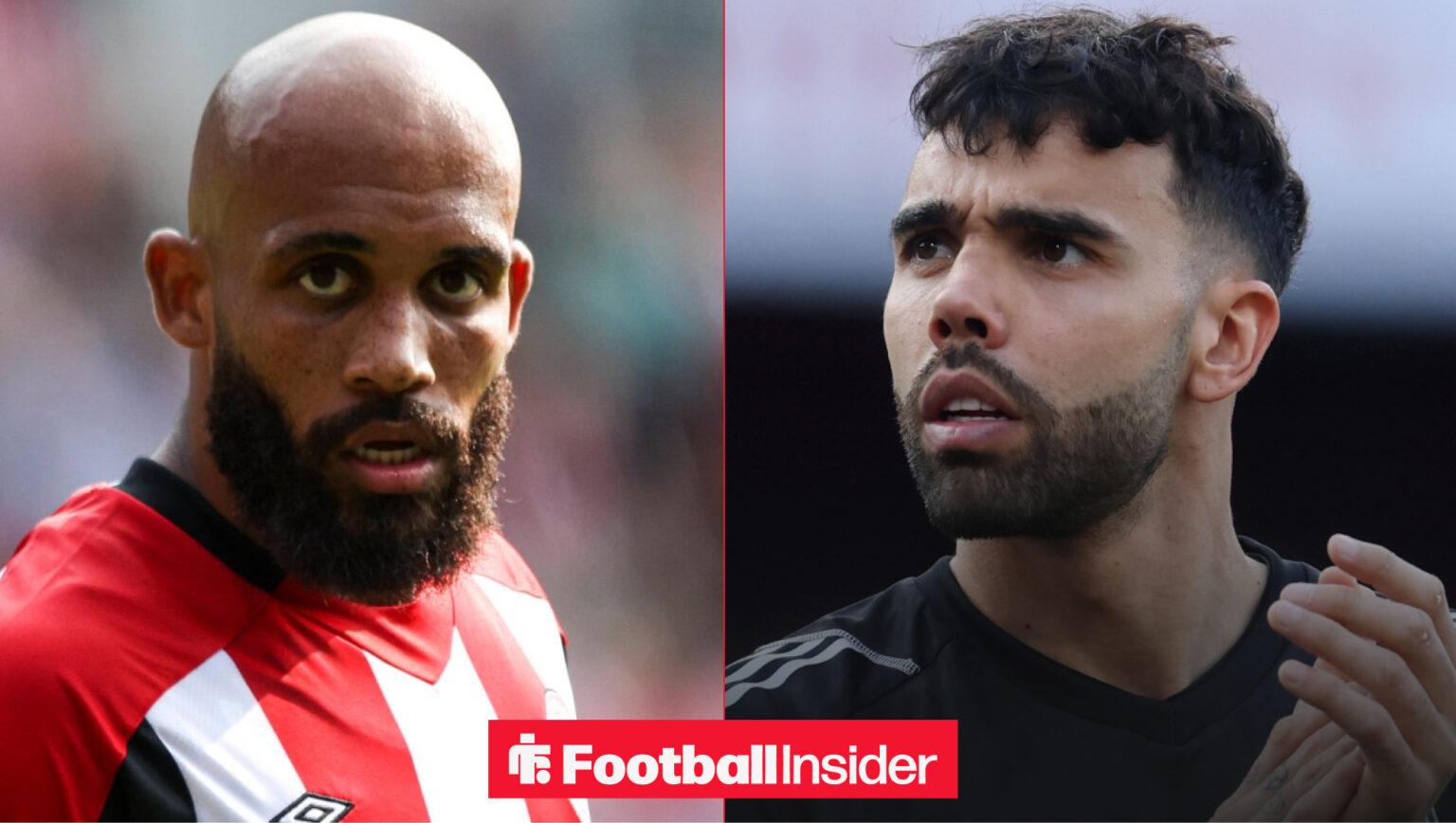 Brentford star Bryan Mbeumo reacts to David Raya announcement at Arsenal