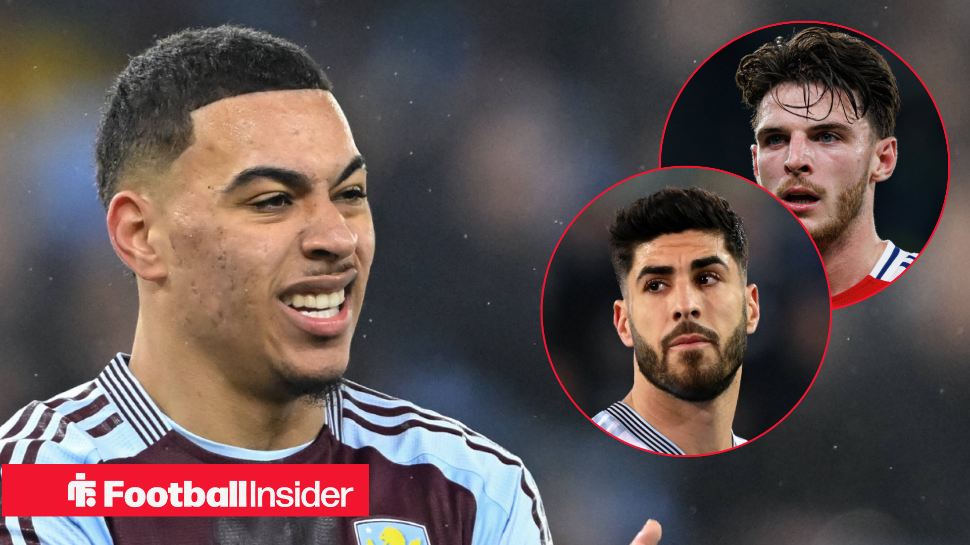 Declan Rice and Asensio react to Morgan Rogers' heartfelt message to ...