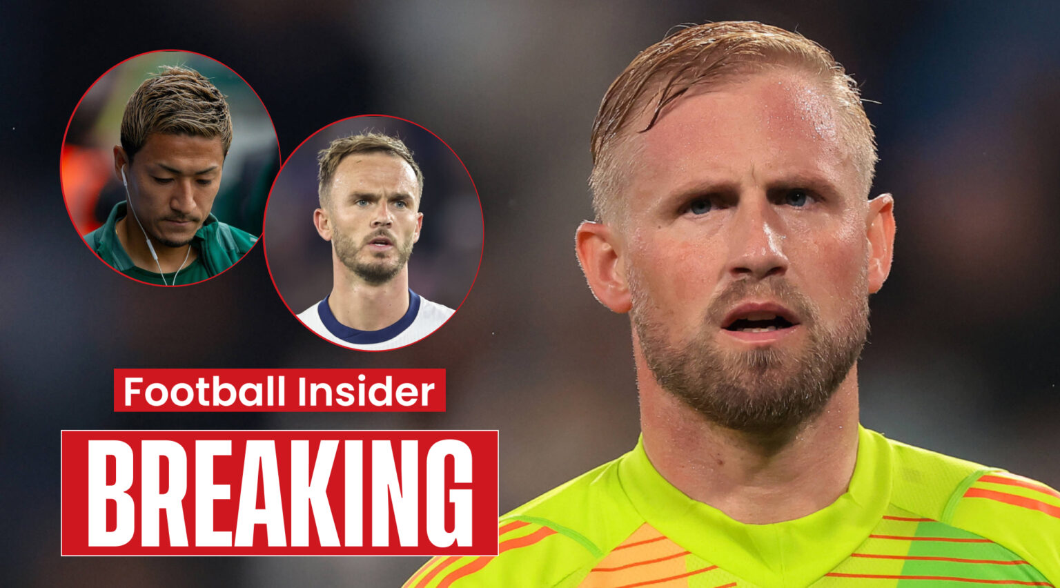 James Maddison, Daizen Maeda react to Kasper Schmeichel's 'incredible ...
