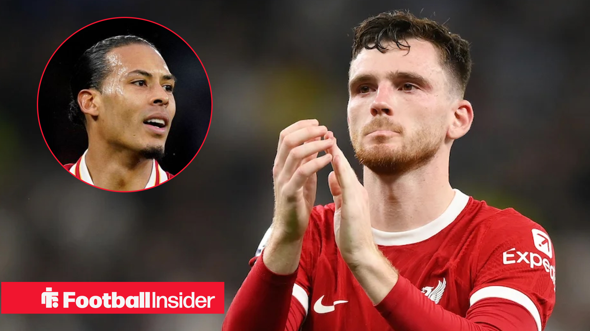 Van Dijk reacts to Andy Robertson's farewell Liverpool message