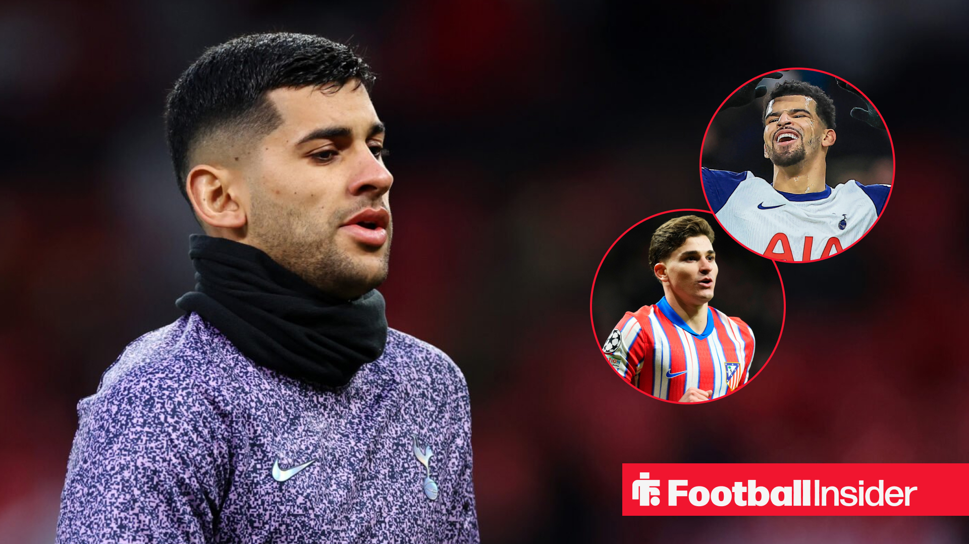 Dominic Solanke and Julian Alvarez react to Romero as 'Tottenham braced ...
