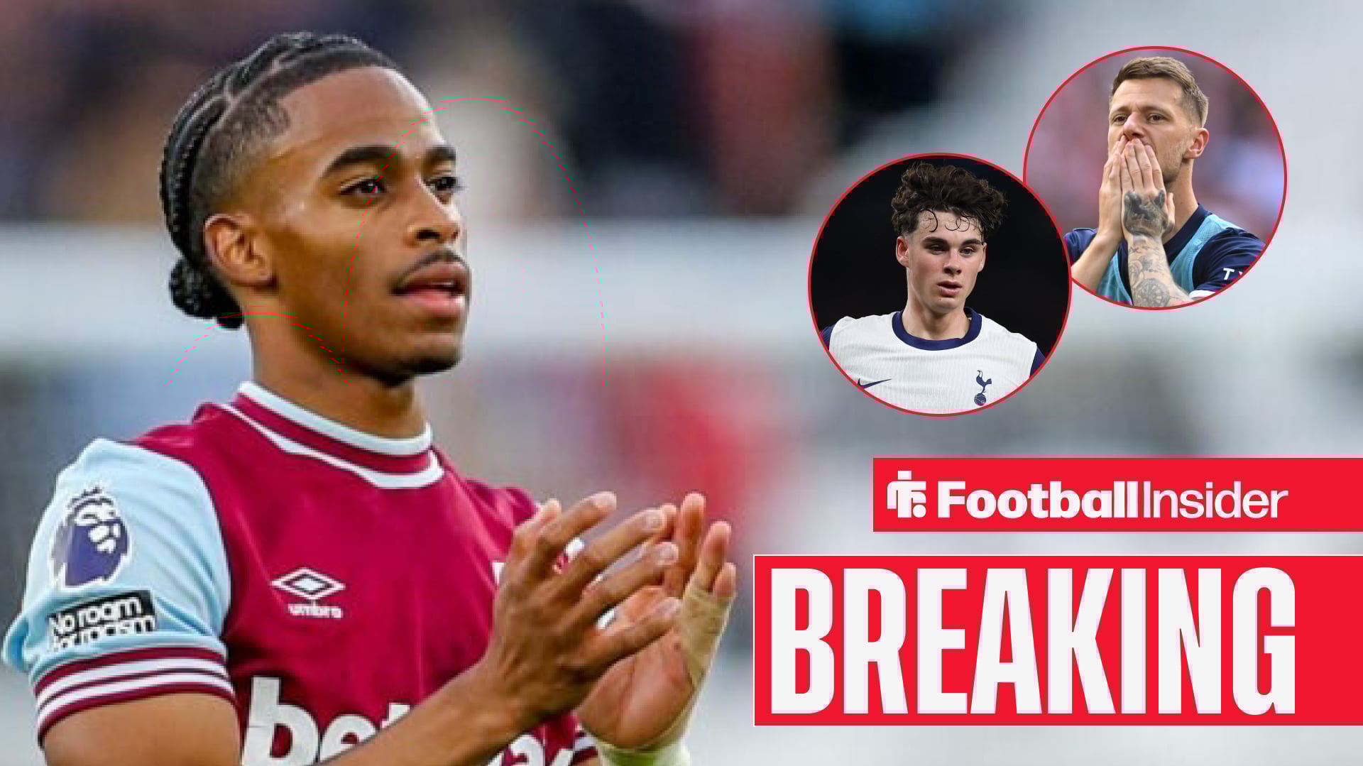 Archie Gray, Liam Cooper react to Crysencio Summerville amid West Ham struggles