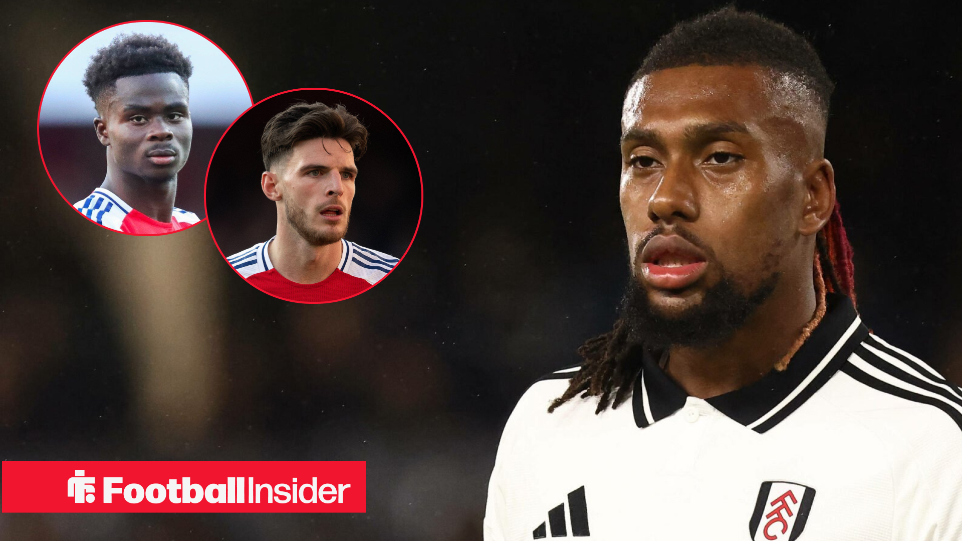 Bukayo Saka, Declan Rice react to 'overseas' message from Fulham star Alex Iwobi