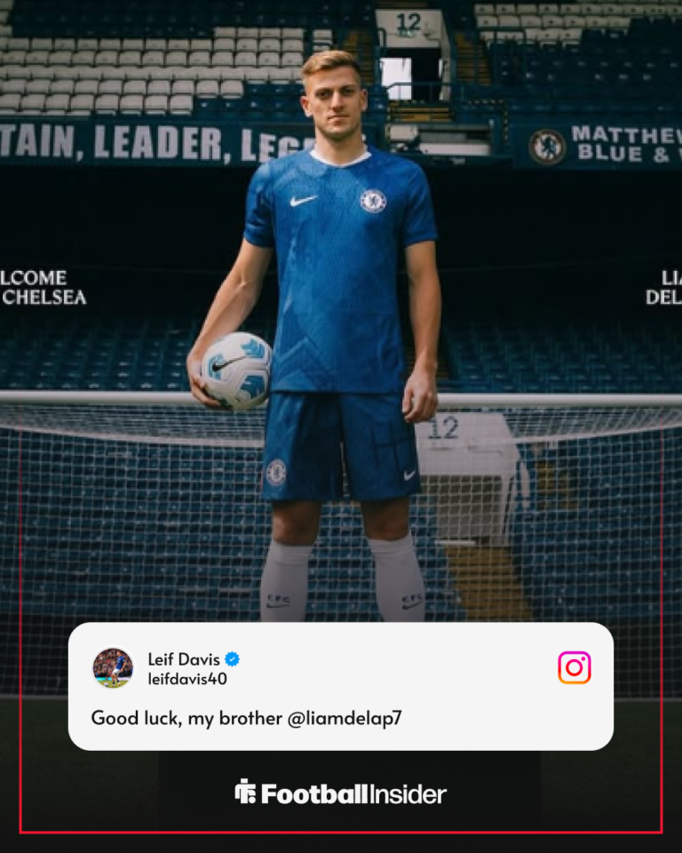 Leif Davis sends four-word message to Liam Delap as Chelsea transfer ...