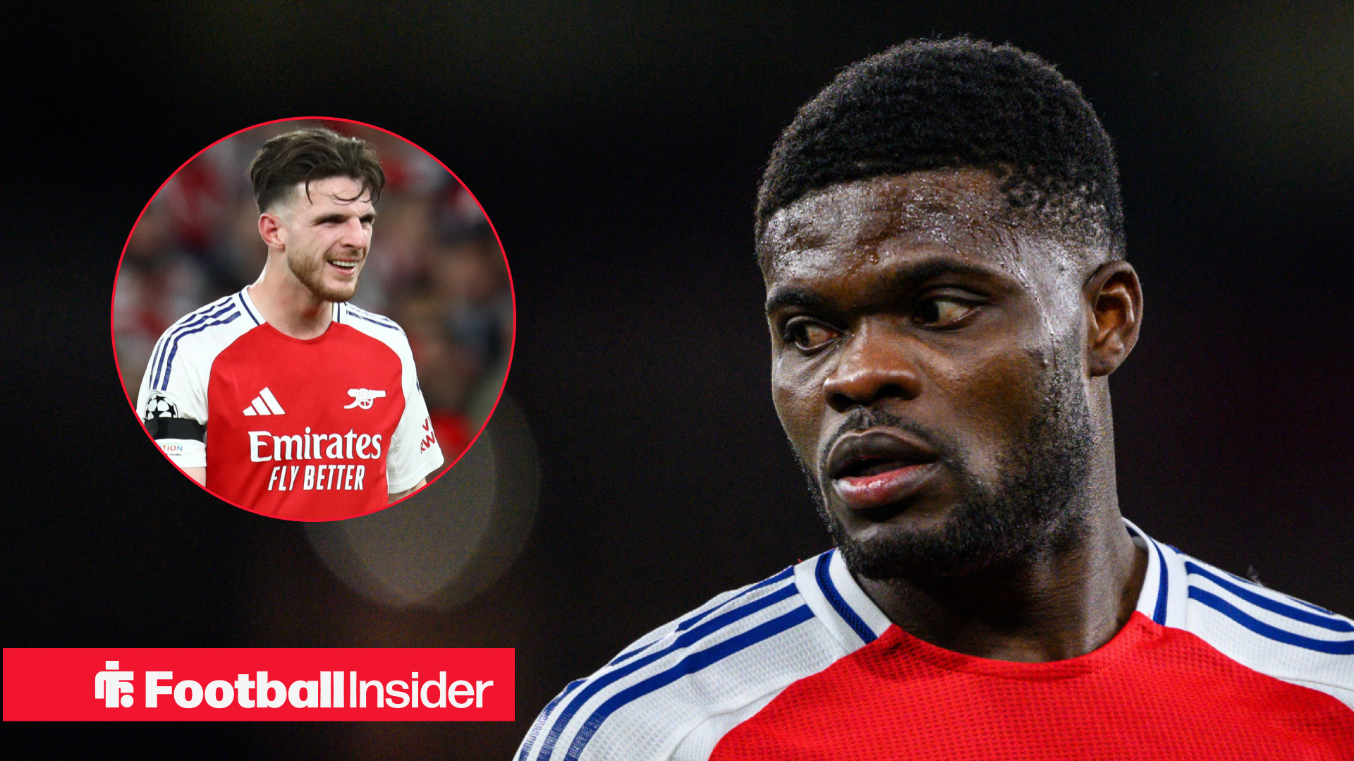Thomas Partey reacts to Declan Rice announcement at Arsenal