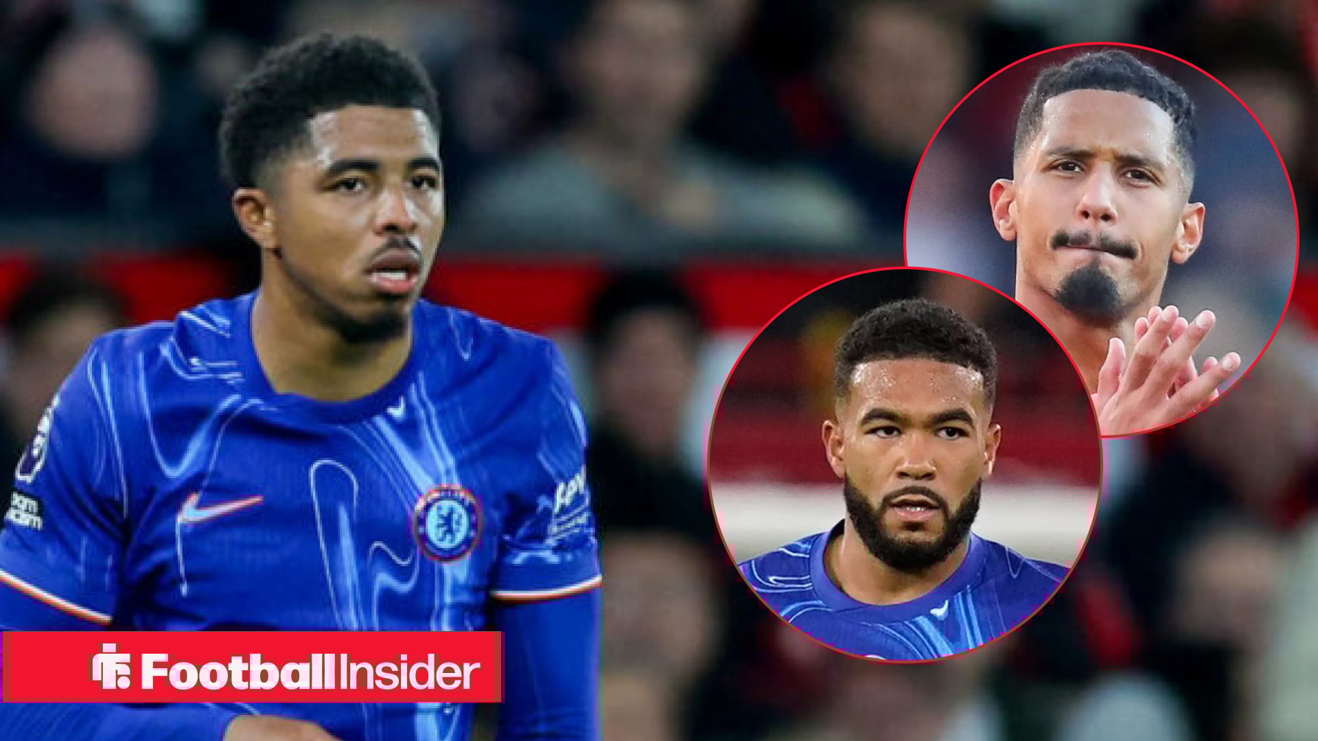 William Saliba and Reece James respond to Wesley Fofana's update away ...