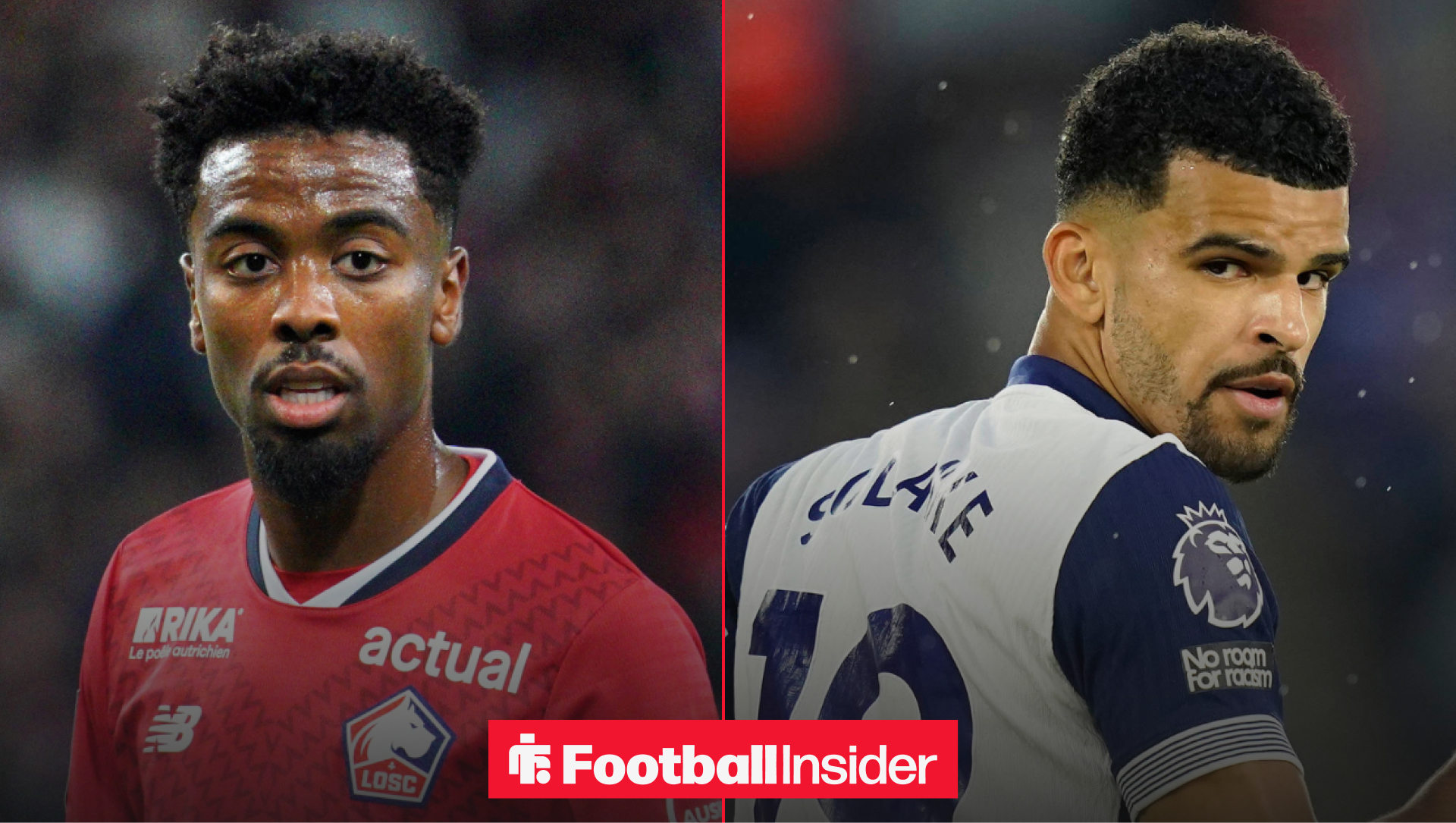 Dominic Solanke reacts to Angel Gomes' two-word message after Tottenham ...