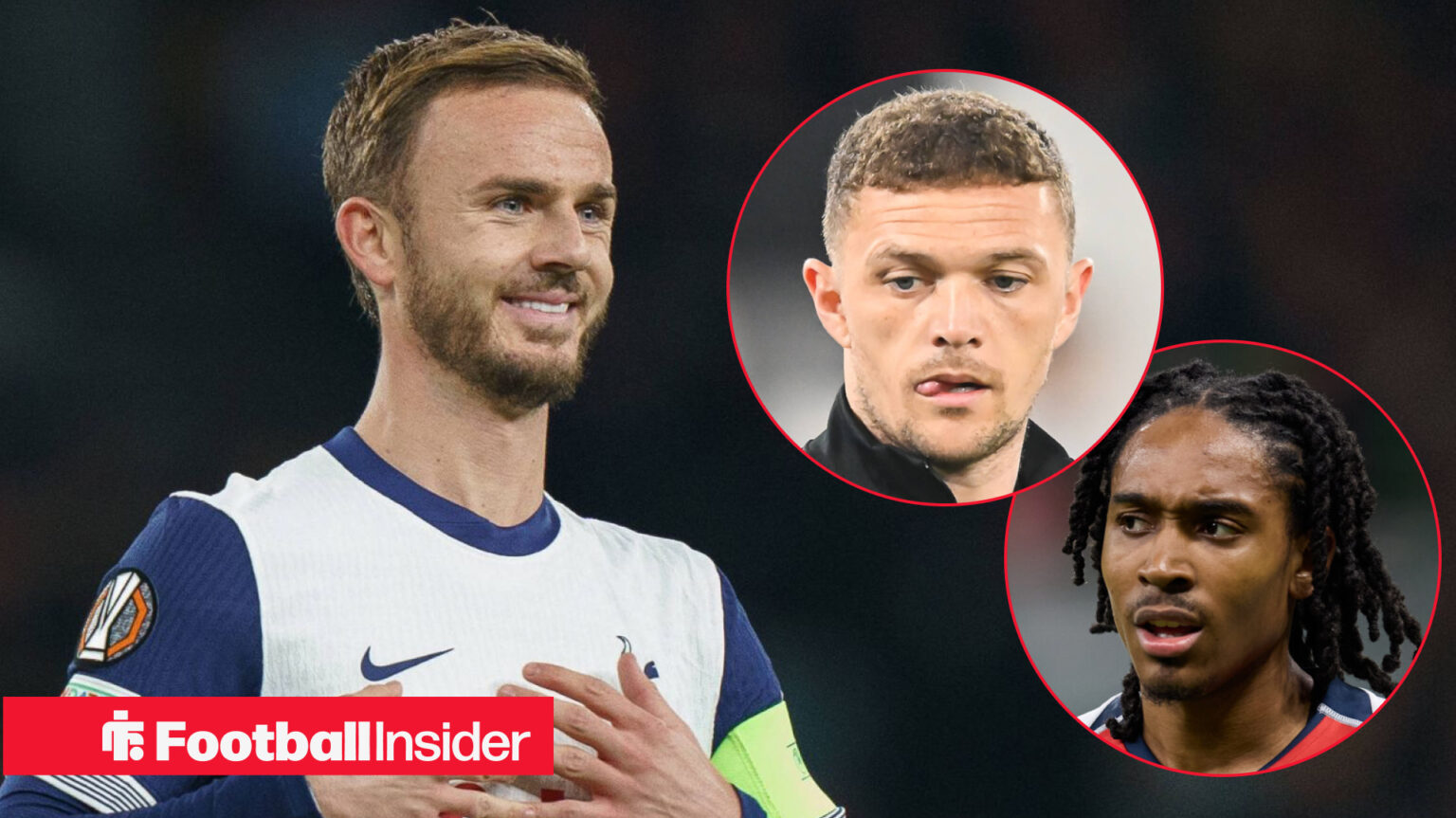 Kieran Trippier and Djed Spence react to James Maddison as new ...