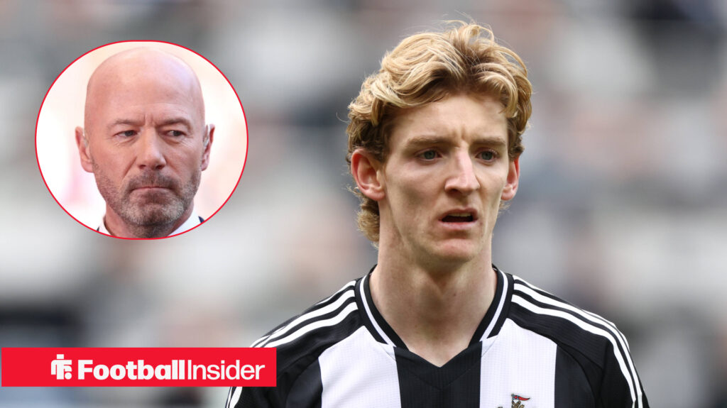 Alan Shearer reacts to Anthony Gordon message amid Newcastle exit whispers