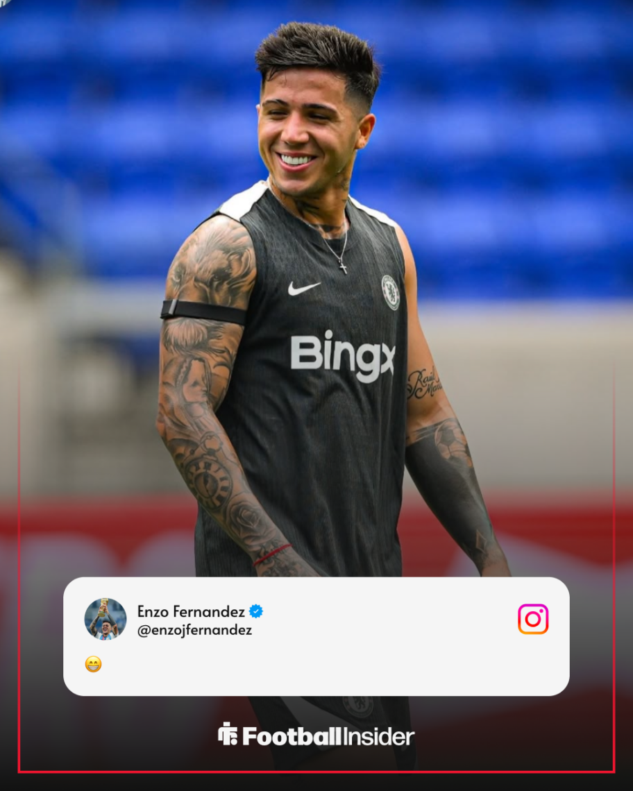 Enzo Fernandez sends training ground update to Chelsea fans pre-PSG ...