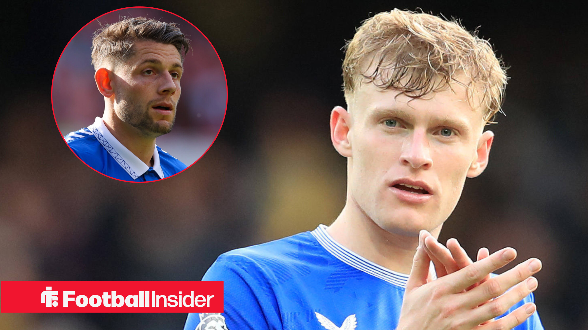 James Tarkowski and Jarrad Branthwaite react excitedly after transfer ...