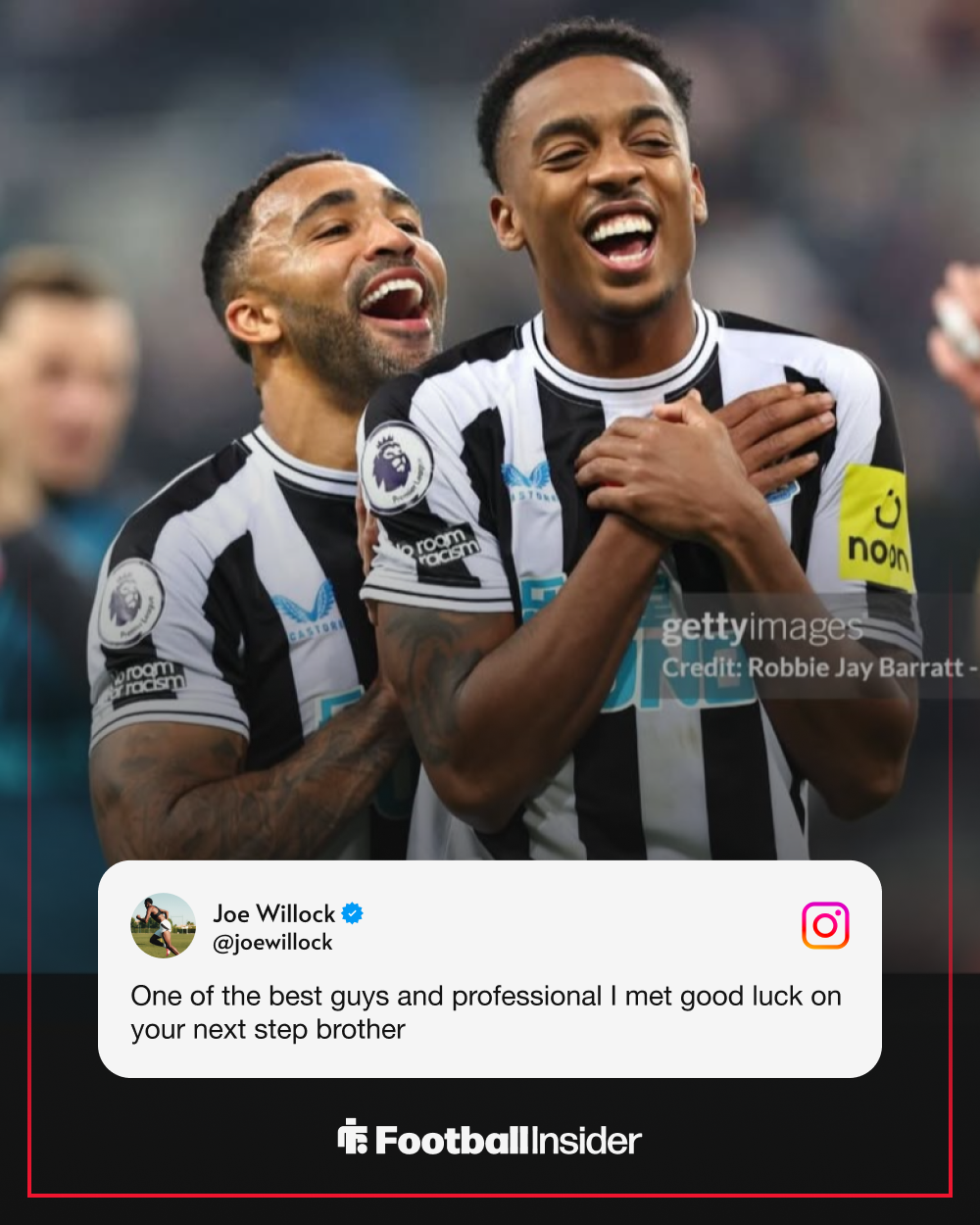 Joe Willock bids farewell after confirmed Newcastle player exit