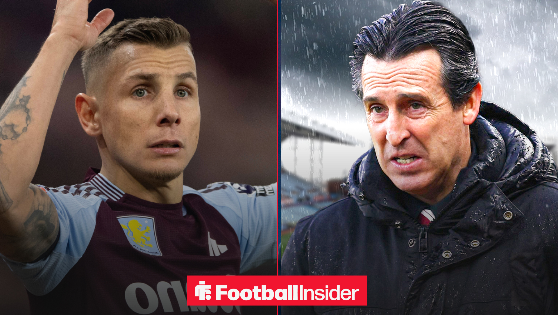 Lucas Digne sends one-word message amid Aston Villa exit rumours