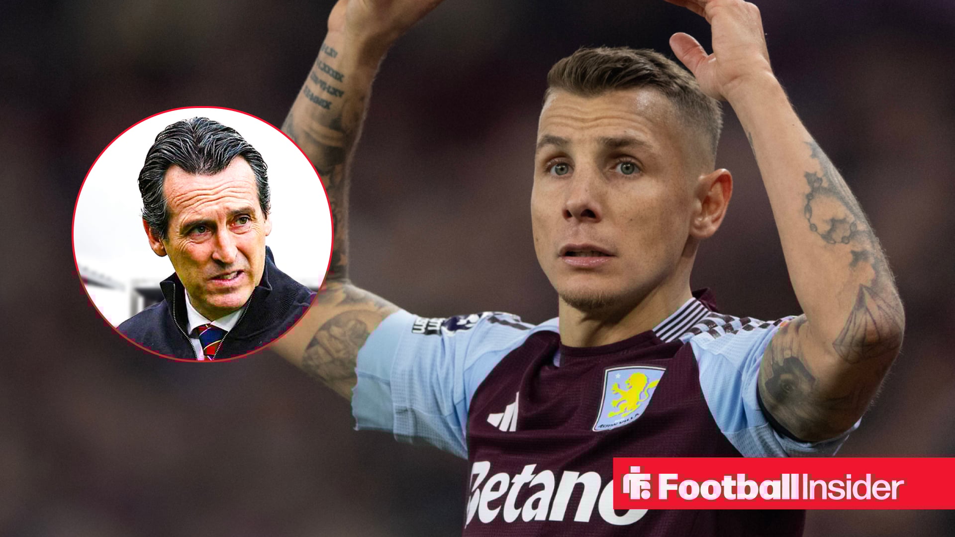 Lucas Digne shares training update as Aston Villa exit rumours swirl