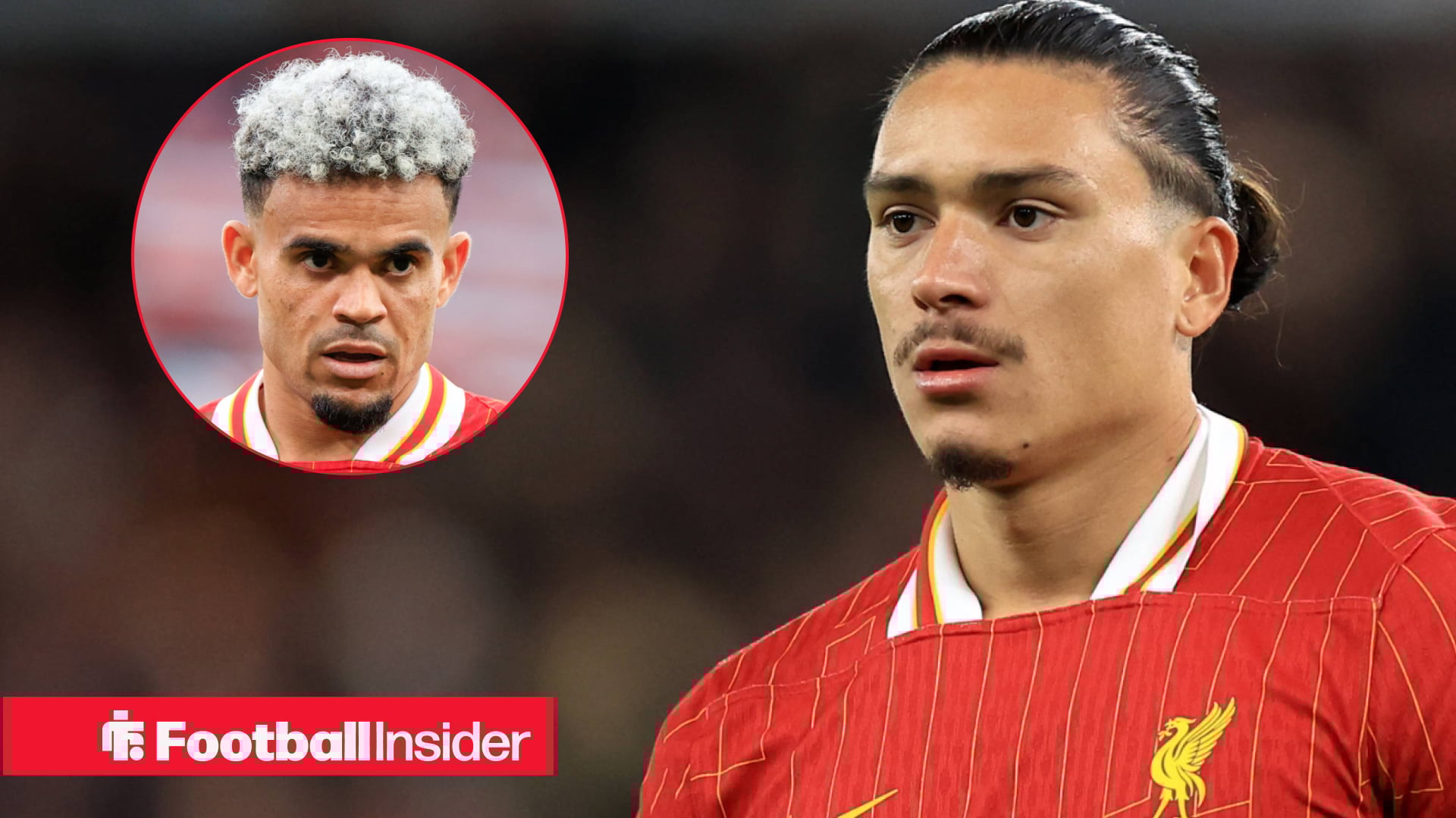 Luis Diaz reacts to Darwin Nunez's message as Liverpool double-exit beckons