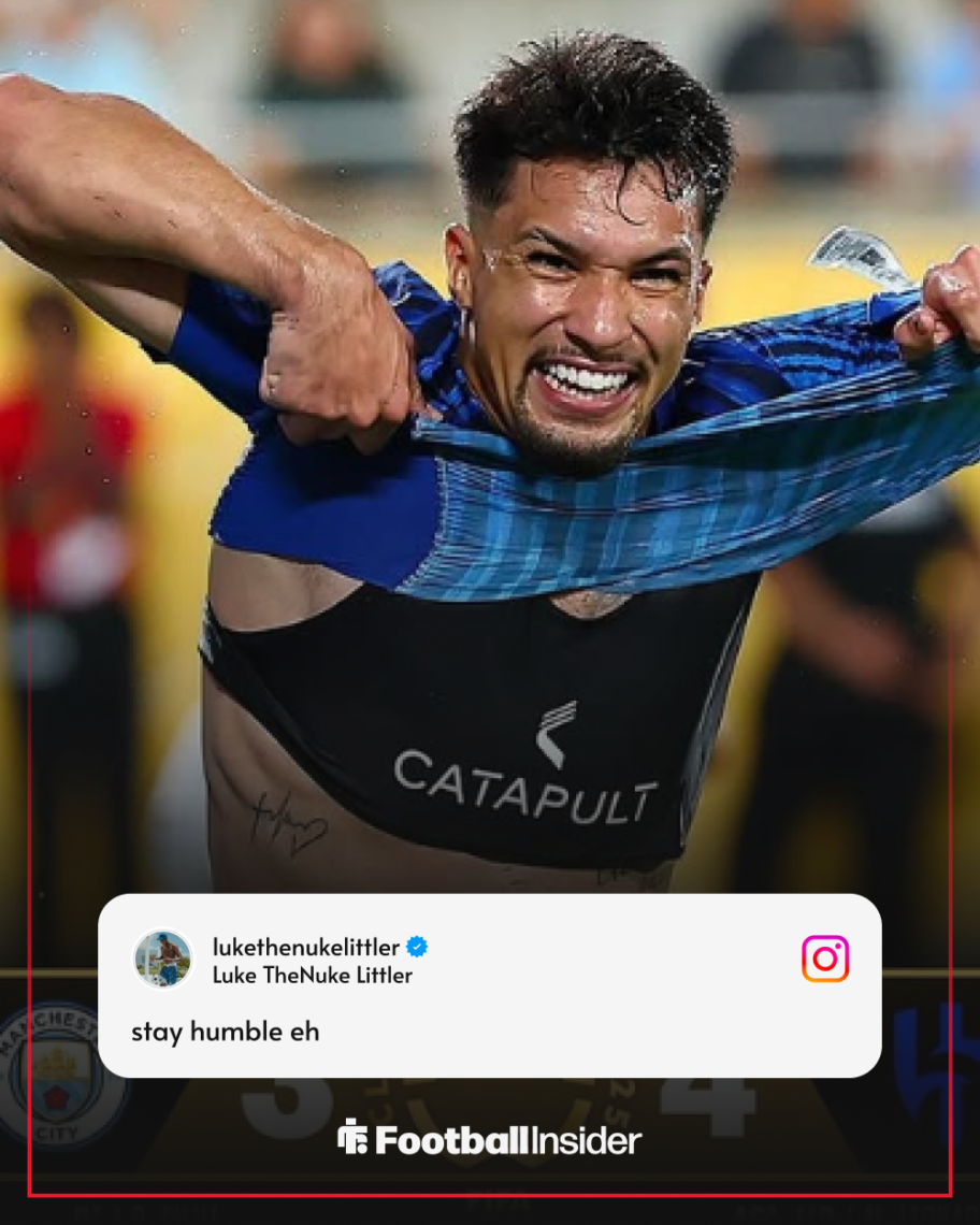 Luke Littler mocks Erling Haaland after Man City shock defeat v Al Hilal