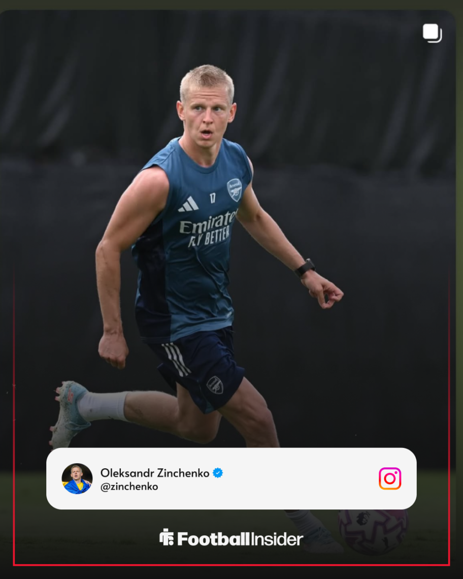 Oleksandr Zinchenko posts message as 'Arsenal make transfer decision'