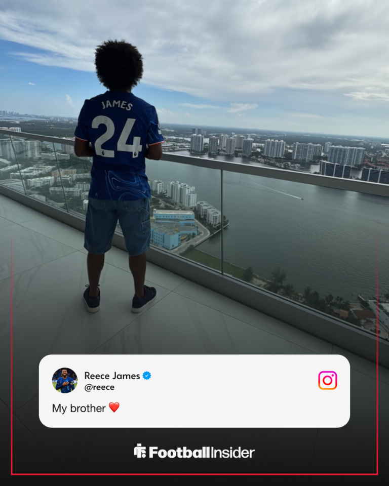 Reece James reacts to Willian's gesture ahead of Chelsea clash v Fluminense
