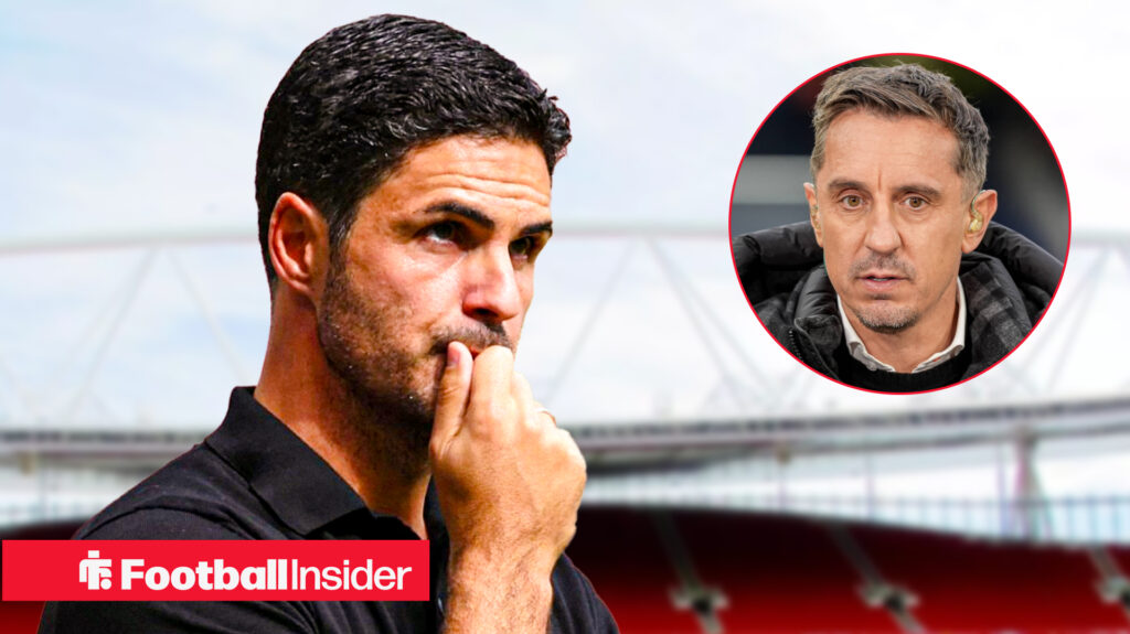Gary Neville unimpressed by Arsenal marquee signing - 'he's scruffy'