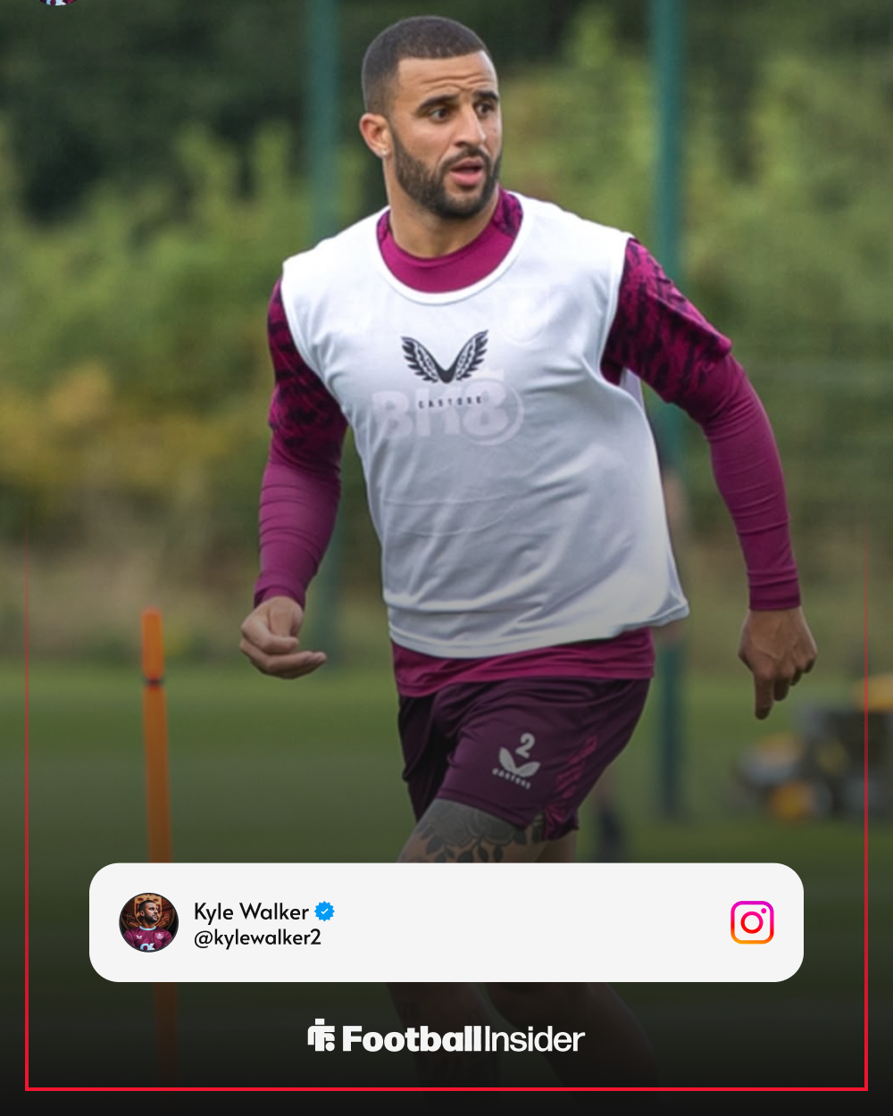 Kyle Walker shares message from training ground after England axe