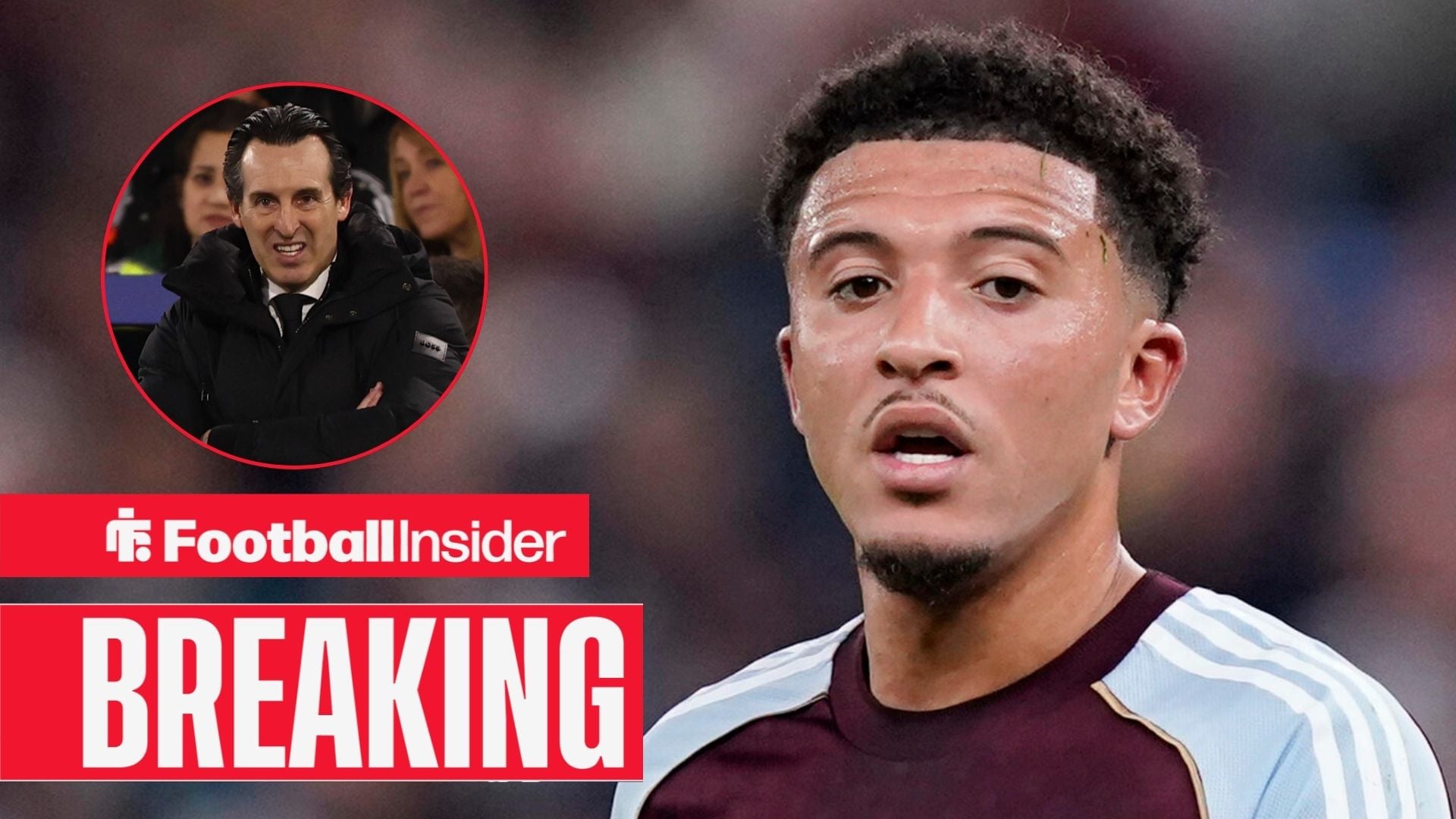 Jadon Sancho trains alone at Aston Villa amid squad absence
