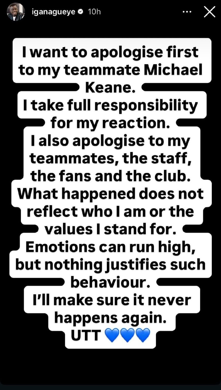 Idrissa Gueye posts message to Everton teammates after hitting Michael ...