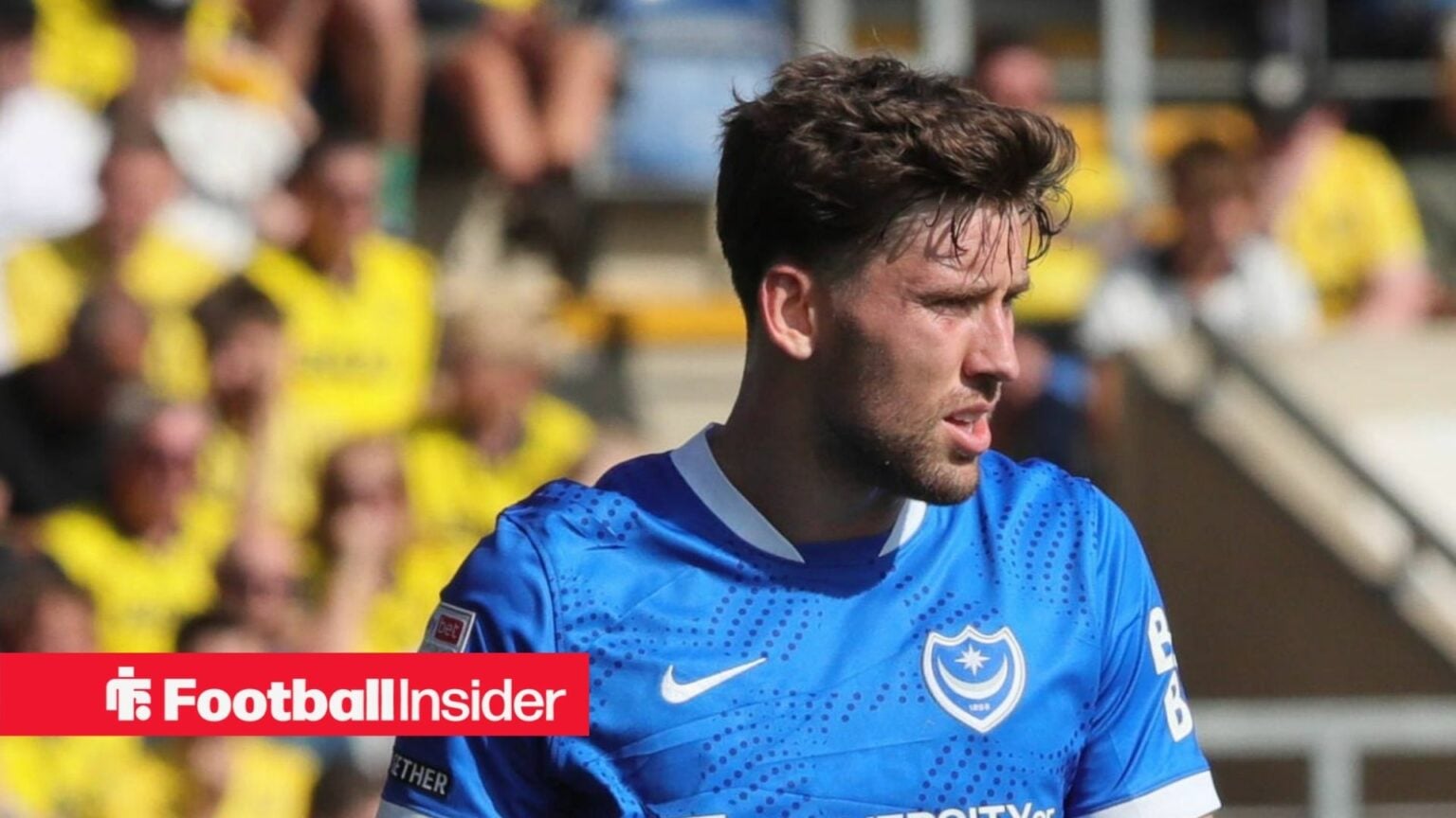 Portsmouth star Callum Lang reacts as Preston transfer completed